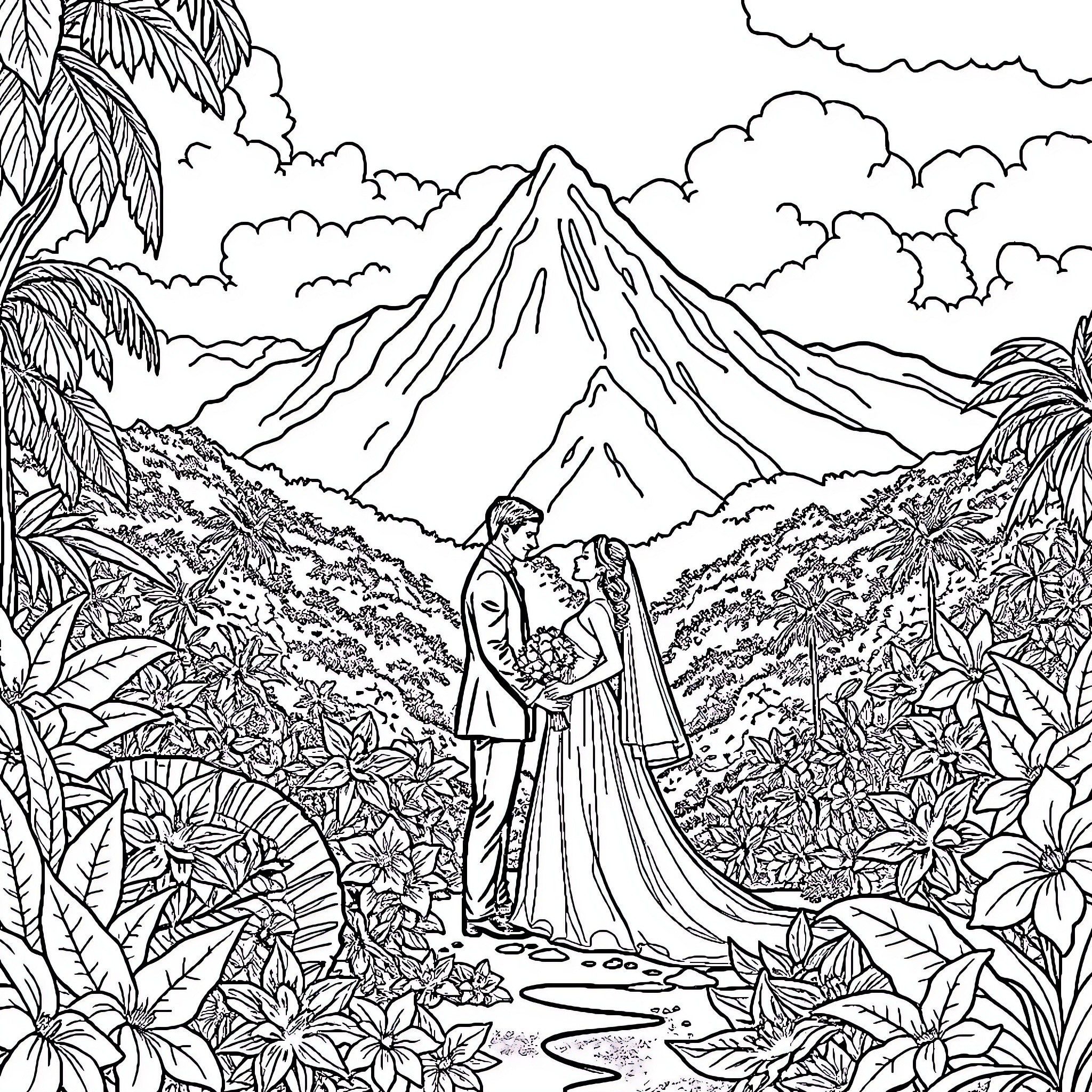Best Wedding Coloring Pages (Free Printable PDF)
