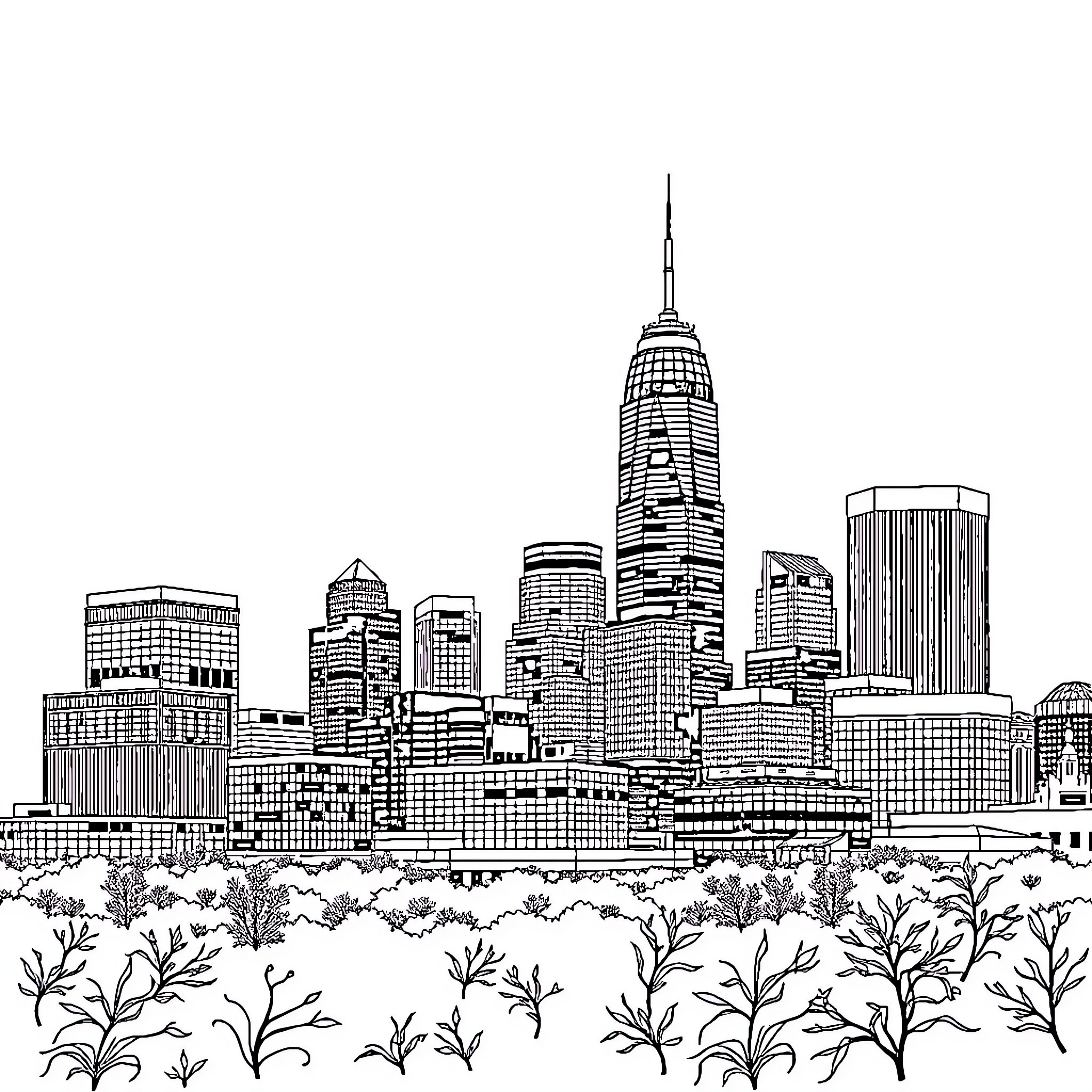 Best Skyline Coloring Pages (Free Printable PDF)