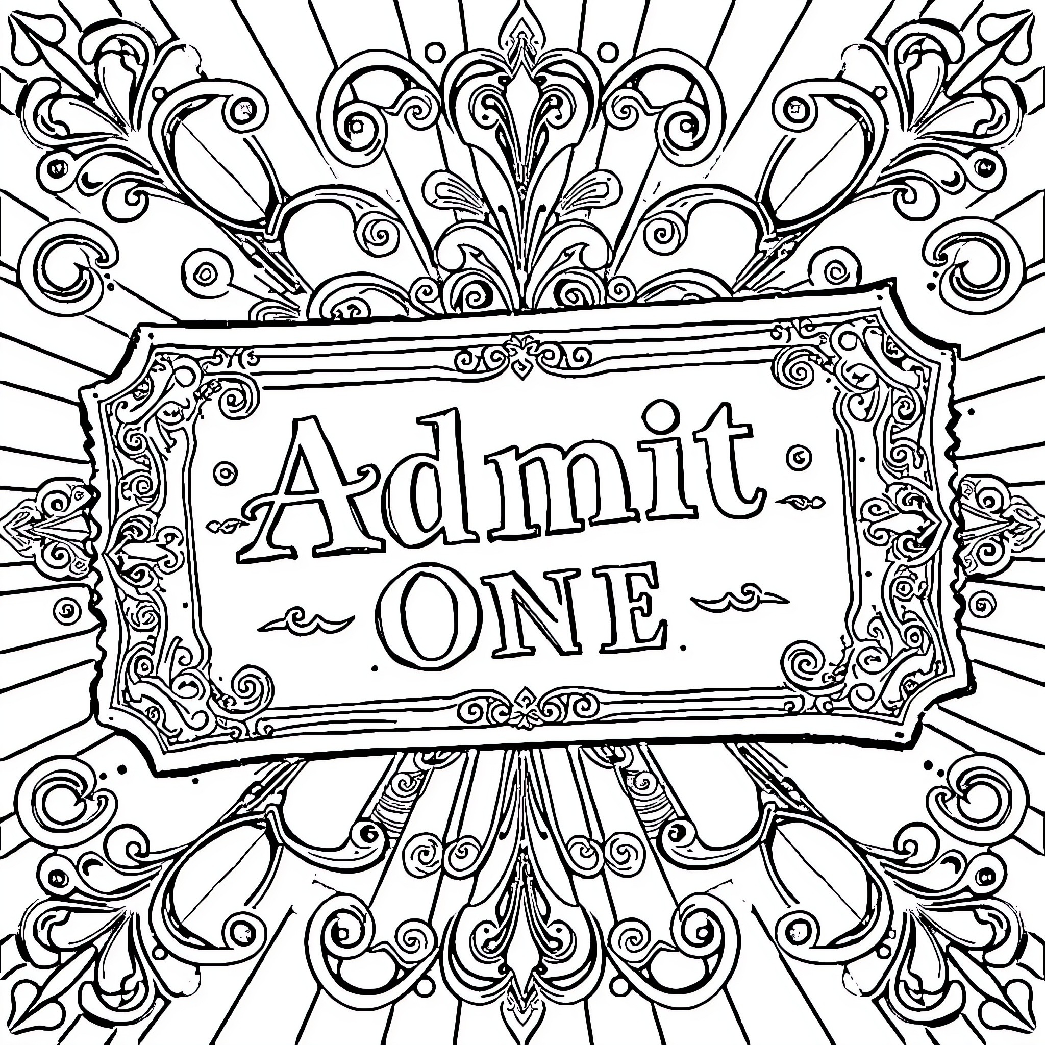 Best Golden Ticket Coloring Pages (Free Printable PDF)