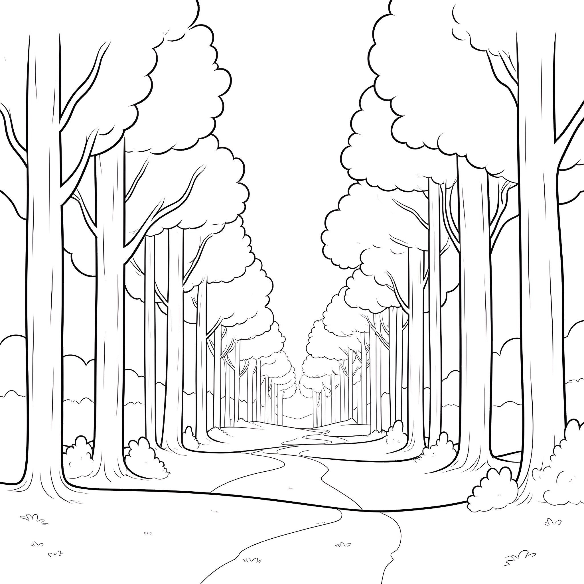 Best Forest Coloring Pages (Free Printable PDF)
