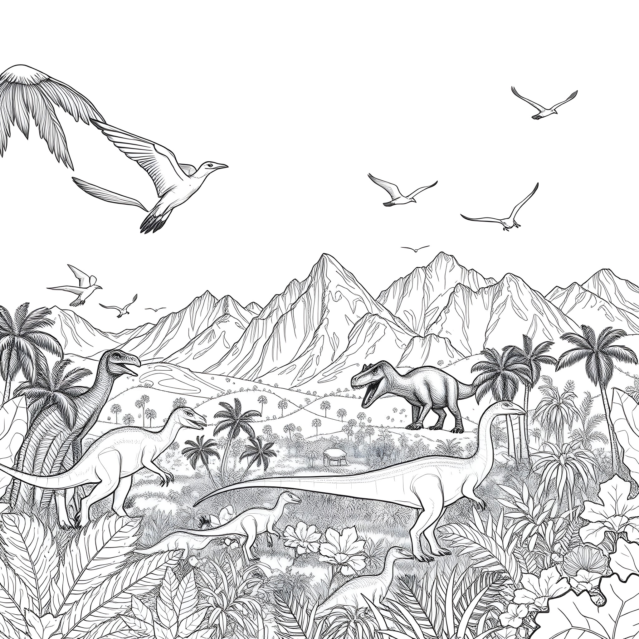 491 Best Dinosaur Coloring Pages (Free Printable PDFs)