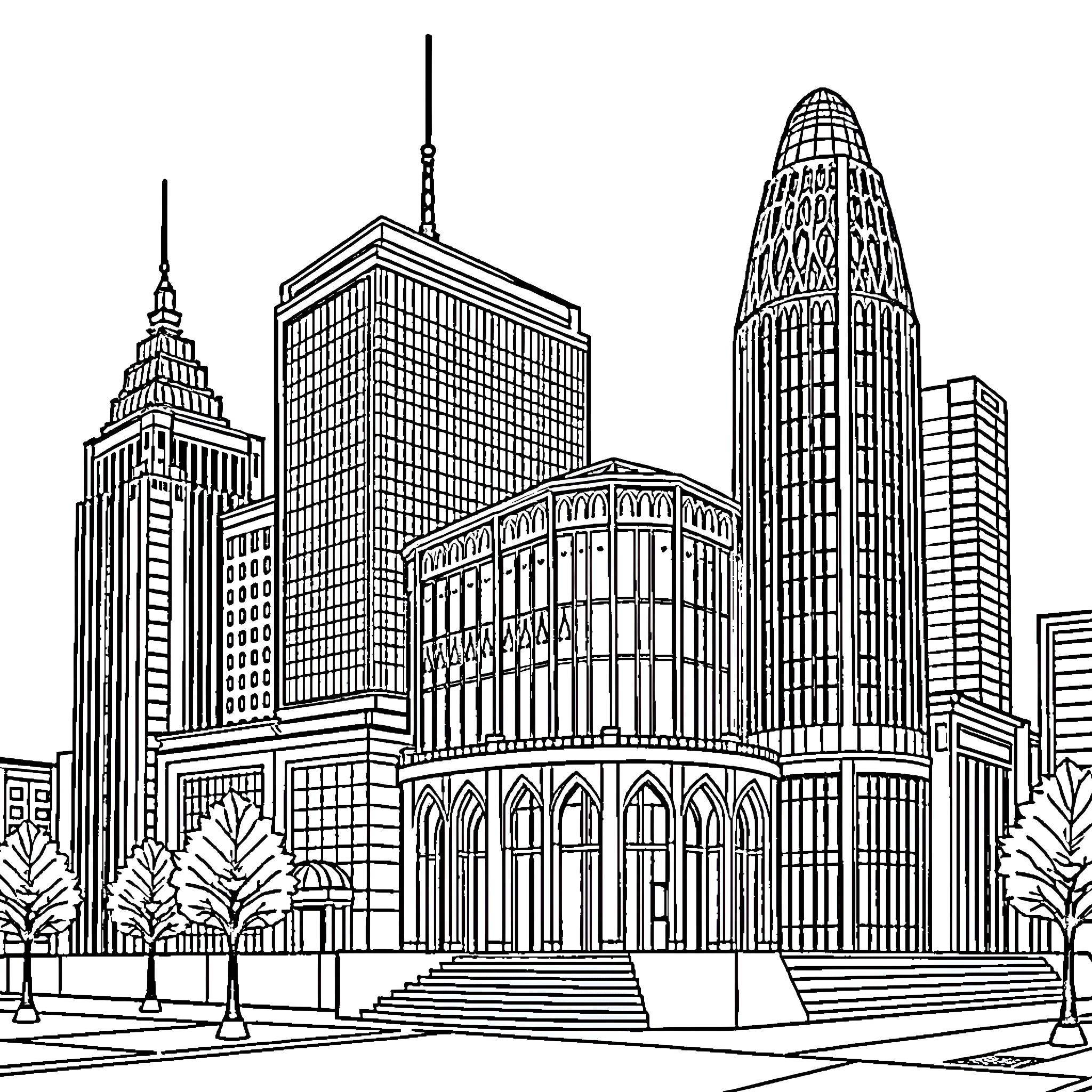 Best Architecture Coloring Pages (Free Printable PDF)