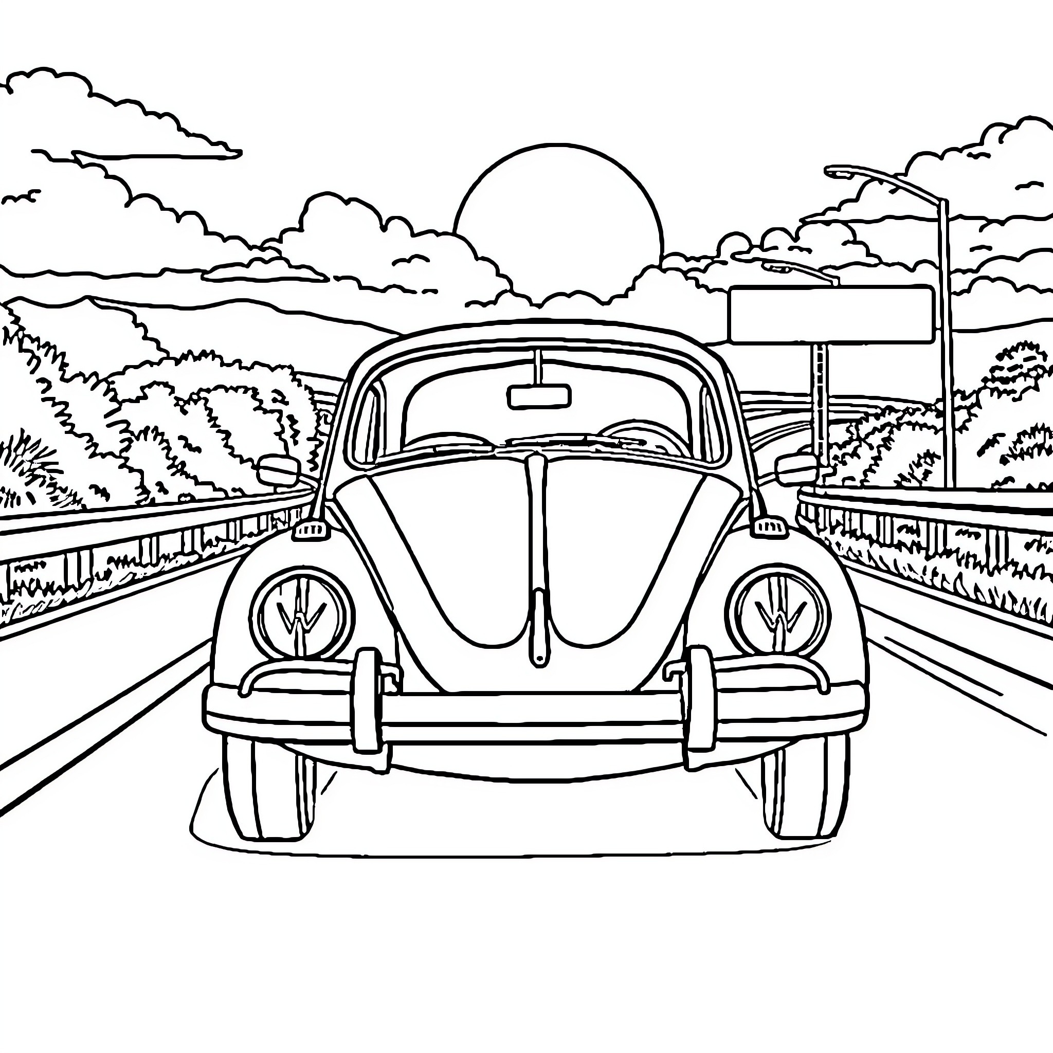 Best Volkswagen Beetle Coloring Pages (Free Printable PDF)