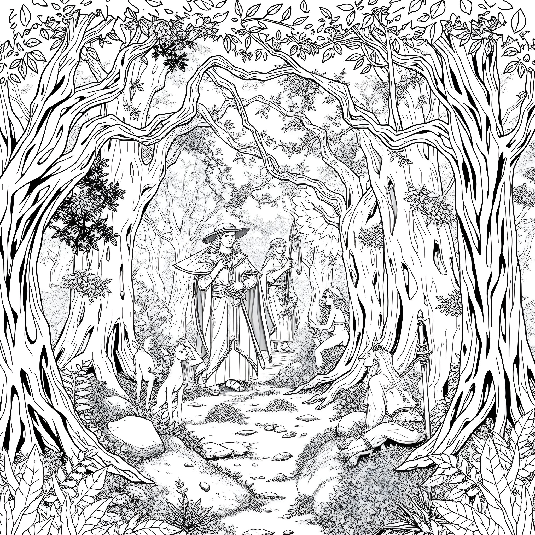 Best Druid Coloring Pages (Free Printable PDF)