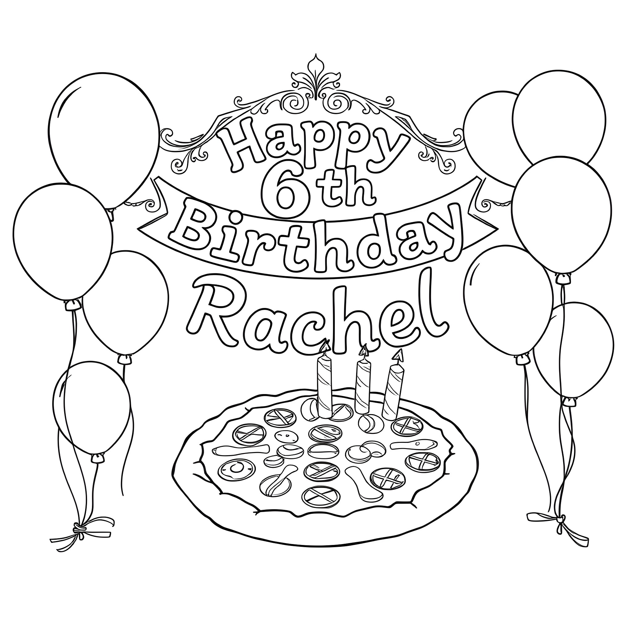 53 Best Birthday Coloring Pages (Free Printable PDFs)
