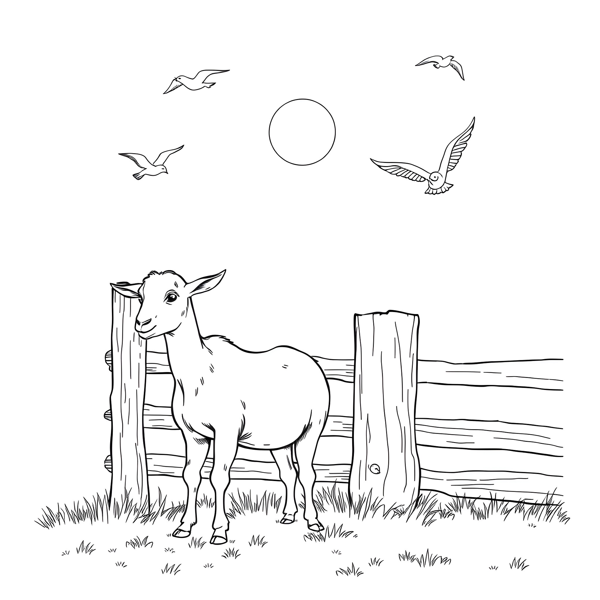 25 Best Goat Coloring Pages (Free Printable PDFs)