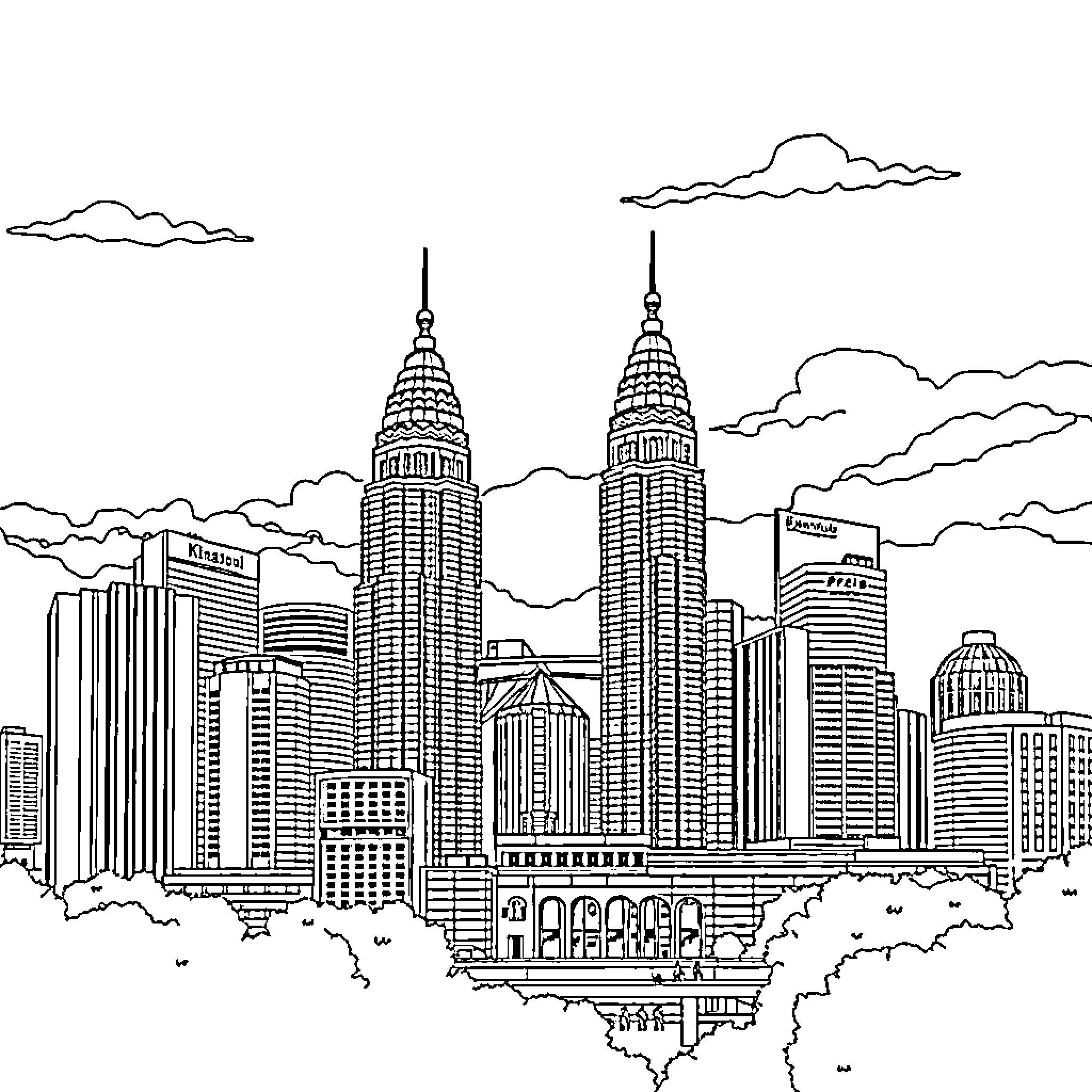 Best Kuala Lumpur Coloring Pages (Free Printable PDF)