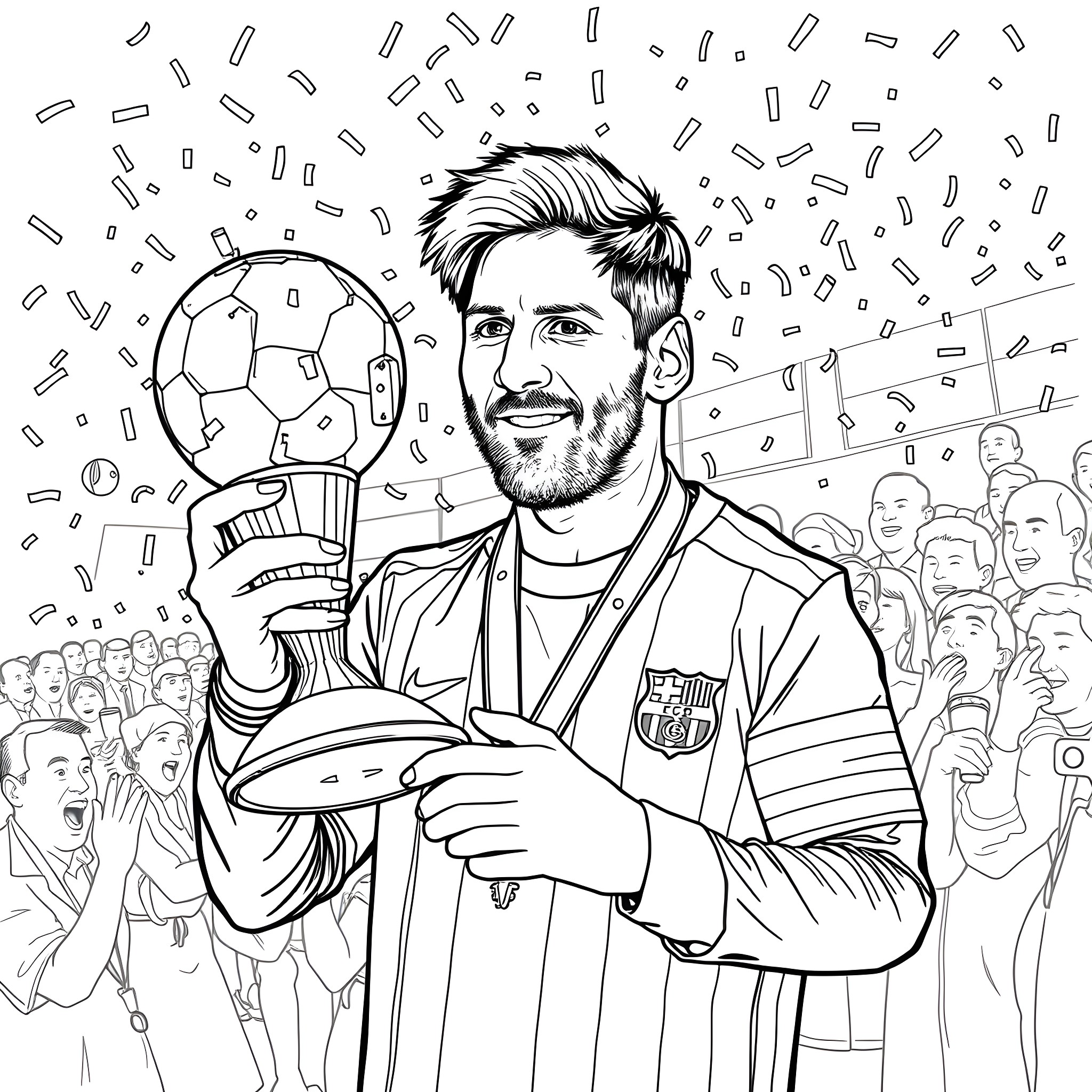 Best Messi Coloring Pages (Free Printable PDF)