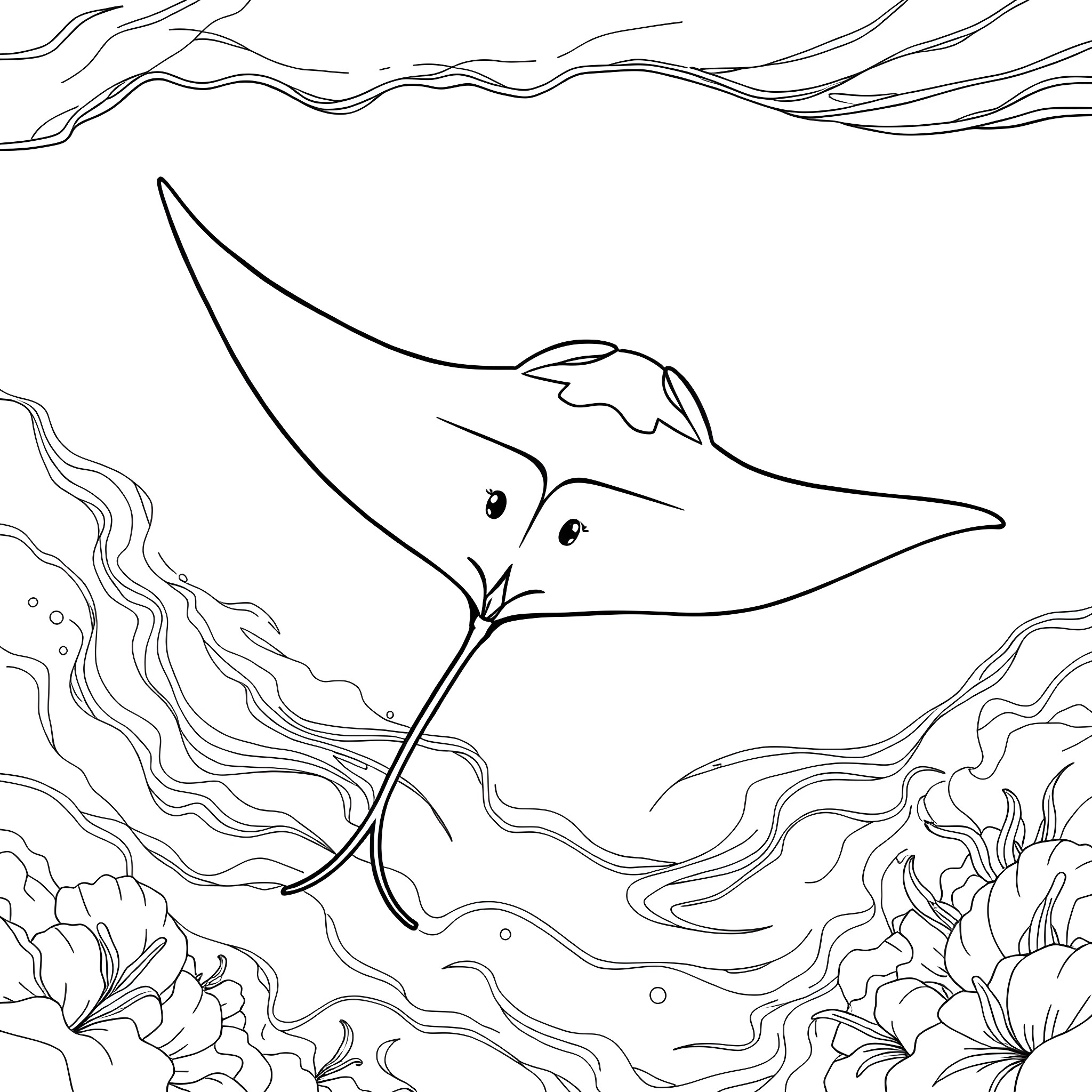 Best Manta Ray Coloring Pages (Free Printable PDF)
