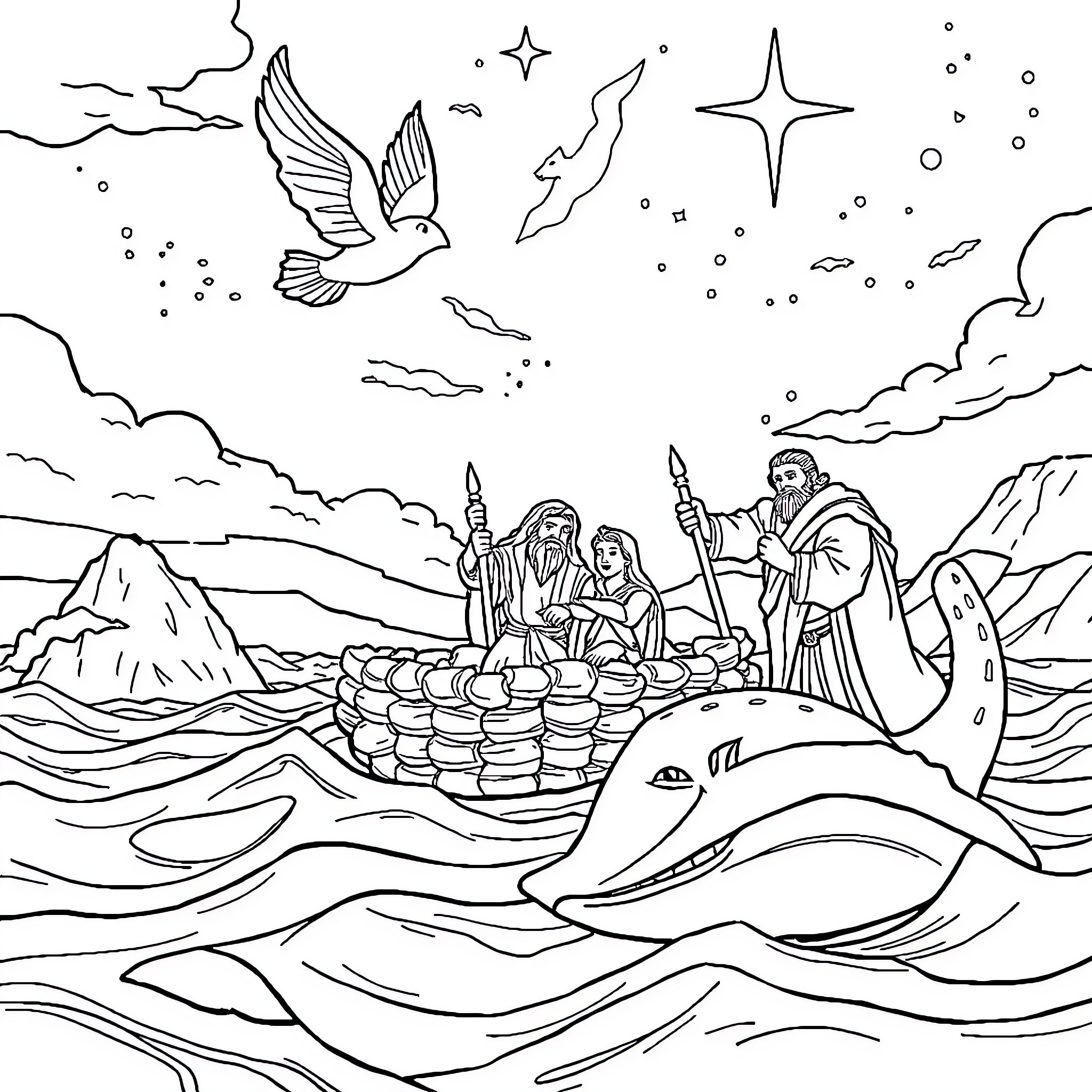 2 Best Biblical Stories Coloring Pages (Free Printable PDFs)