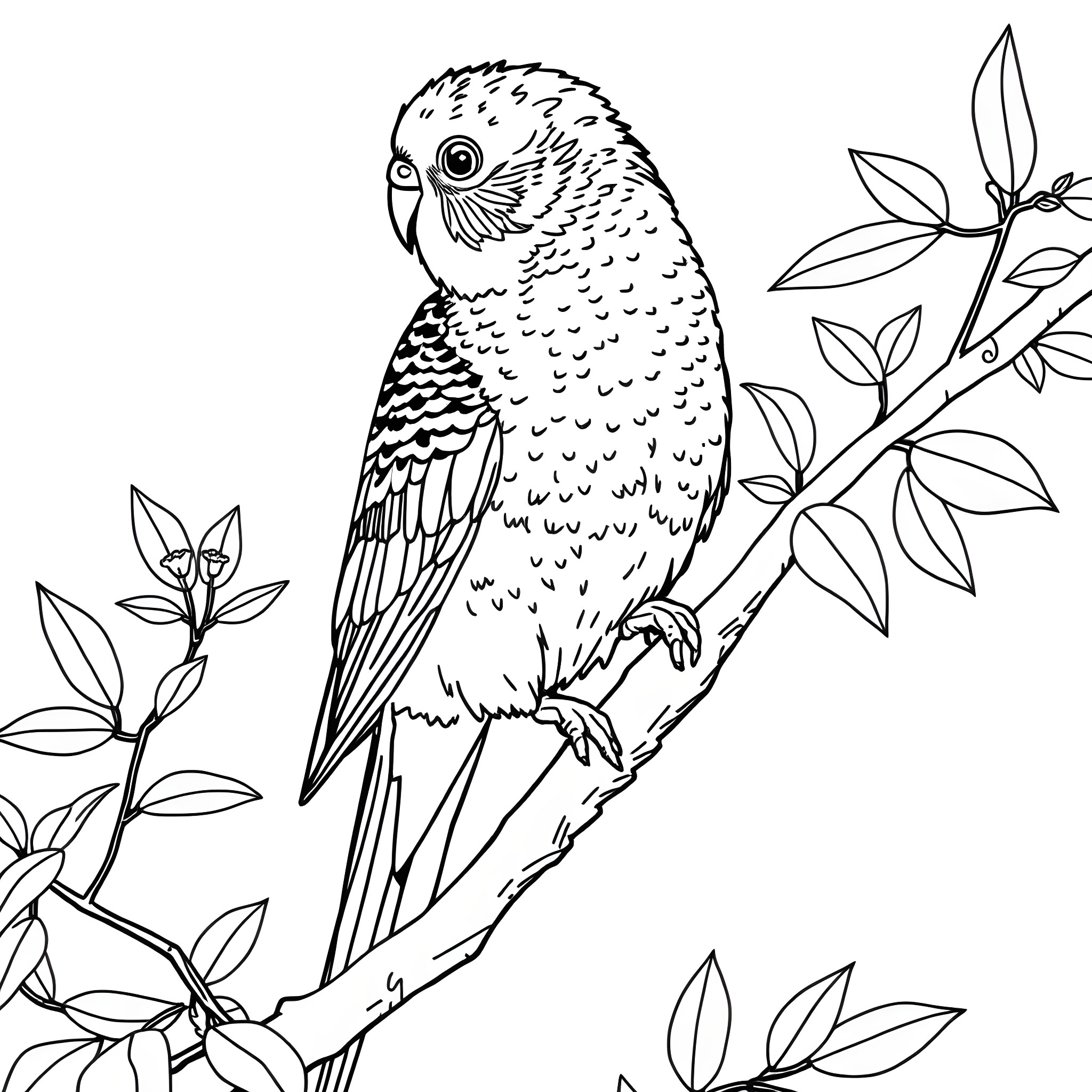 Best Budgerigar Coloring Pages (Free Printable PDF)
