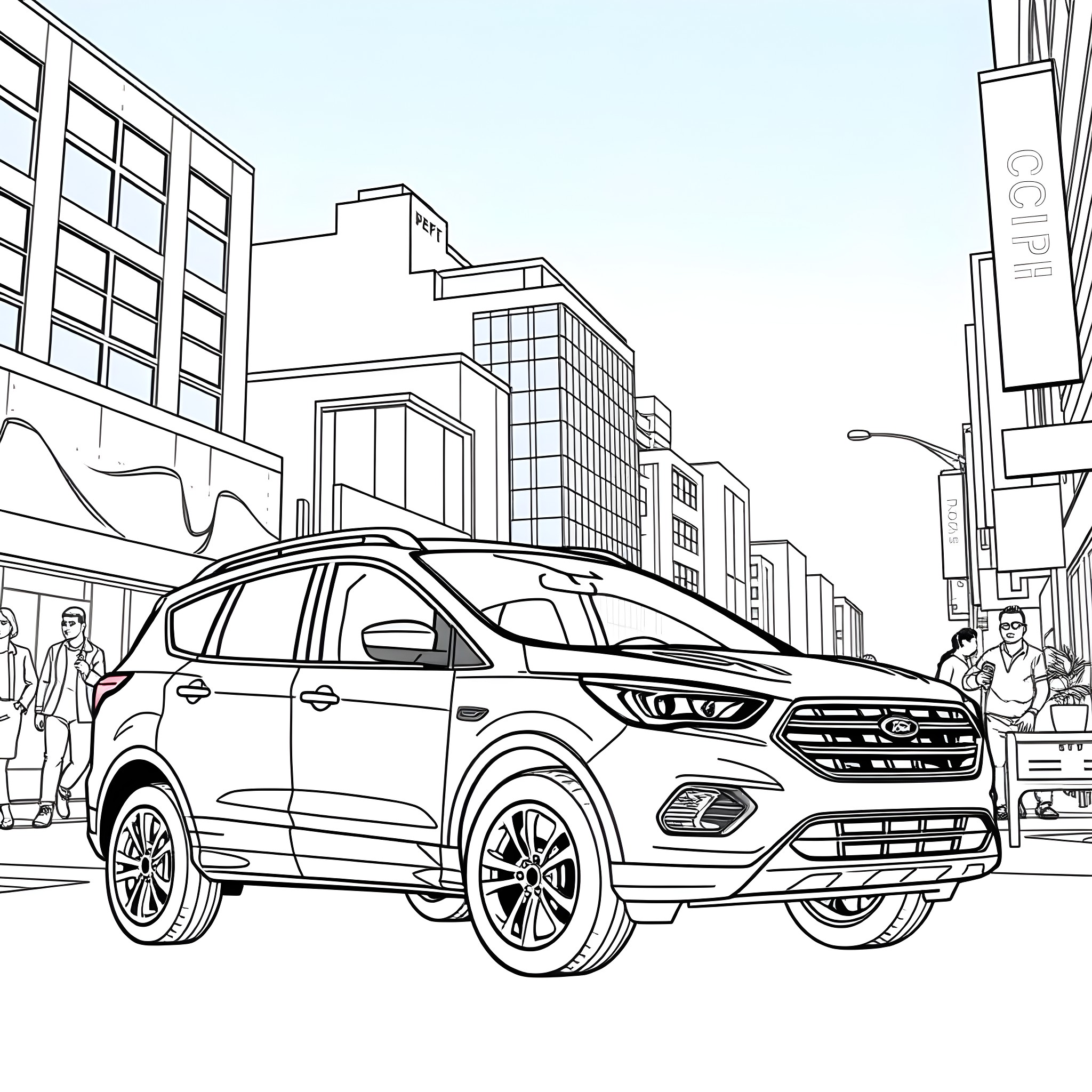 19 Best Ford Escape Coloring Pages (Free Printable PDFs)