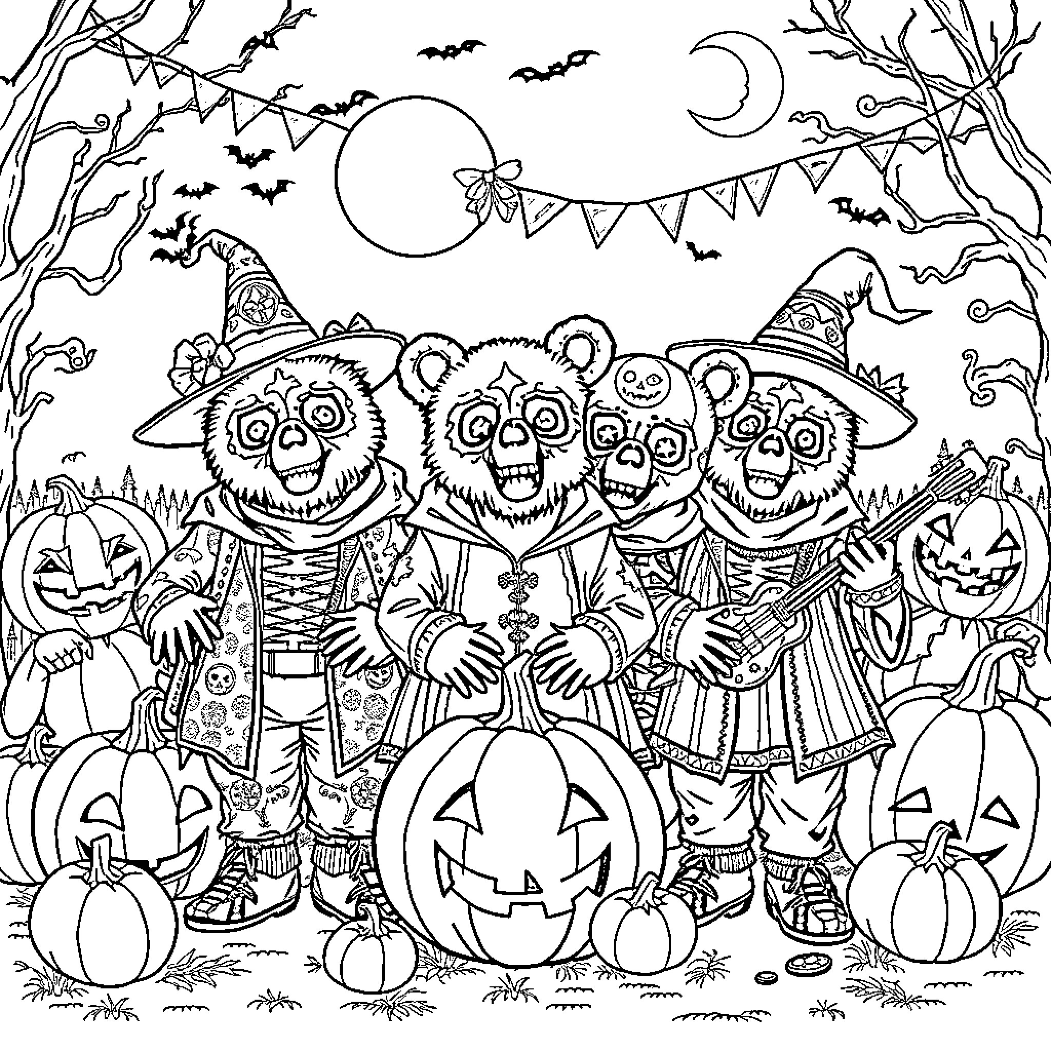 Best Grateful Dead Bear Coloring Pages (Free Printable PDF)
