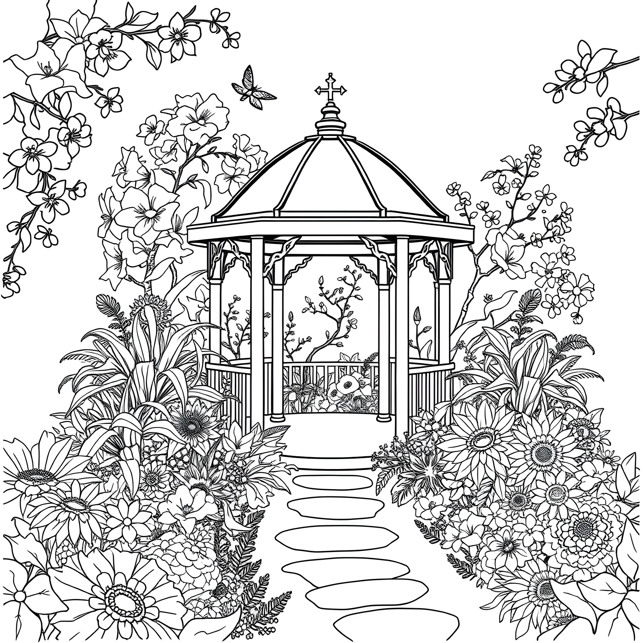 124 Best Garden Coloring Pages (Free Printable PDFs)