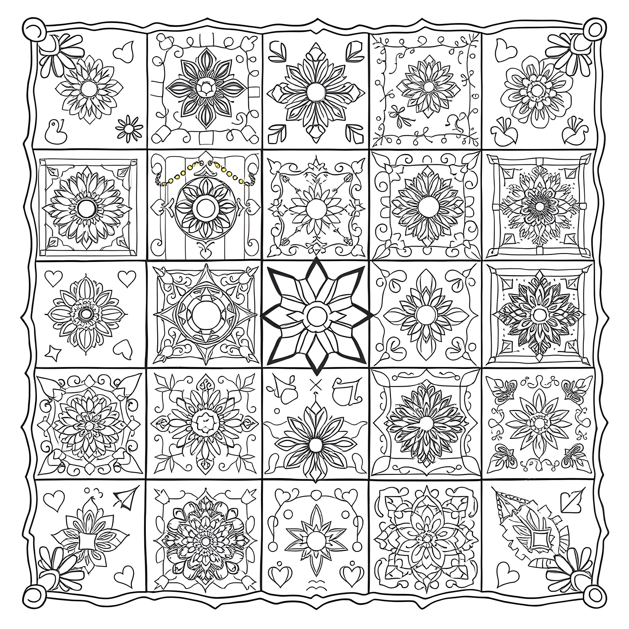 120 Best Patchwork Coloring Pages (Free Printable PDFs)