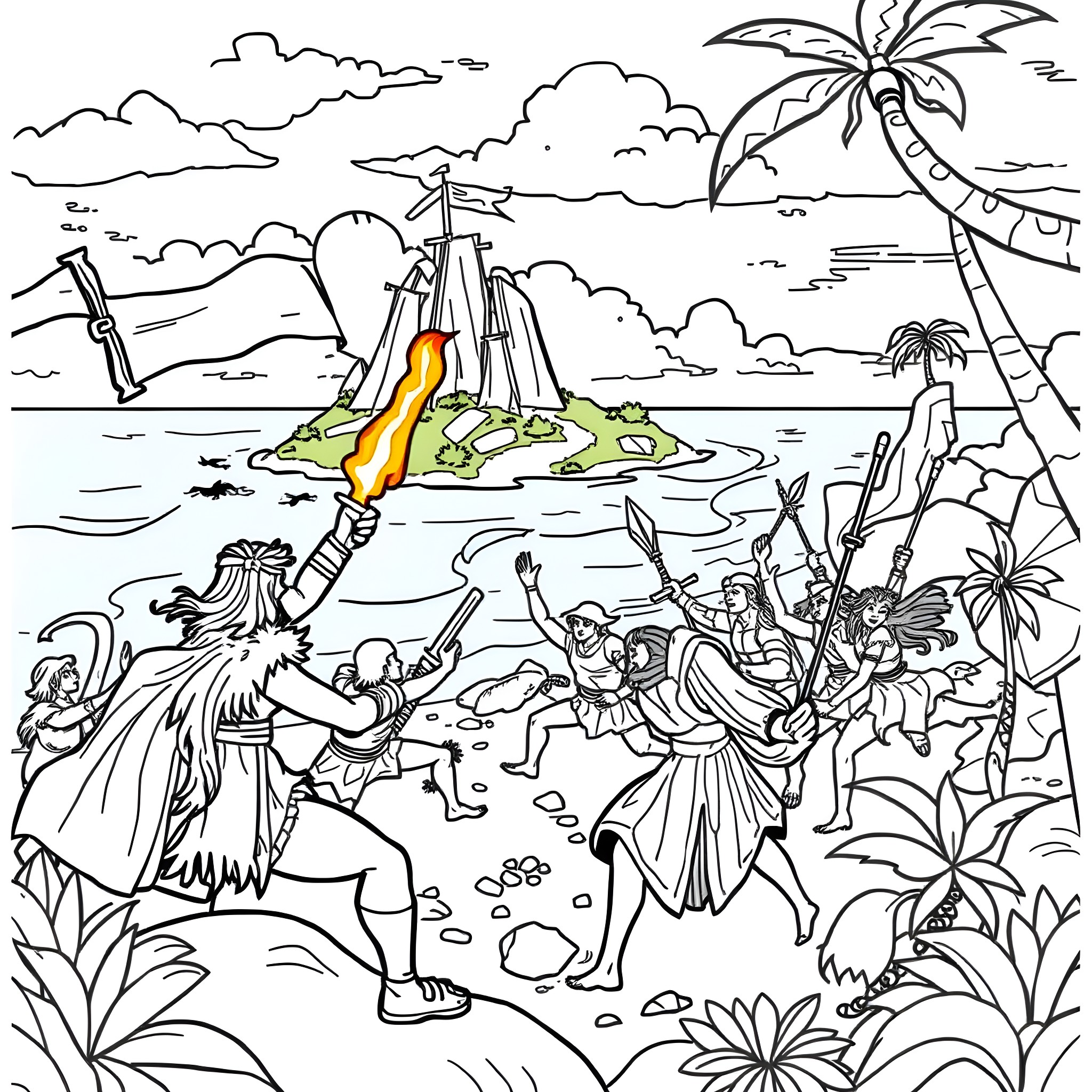 Best Battle Coloring Pages (Free Printable PDF)