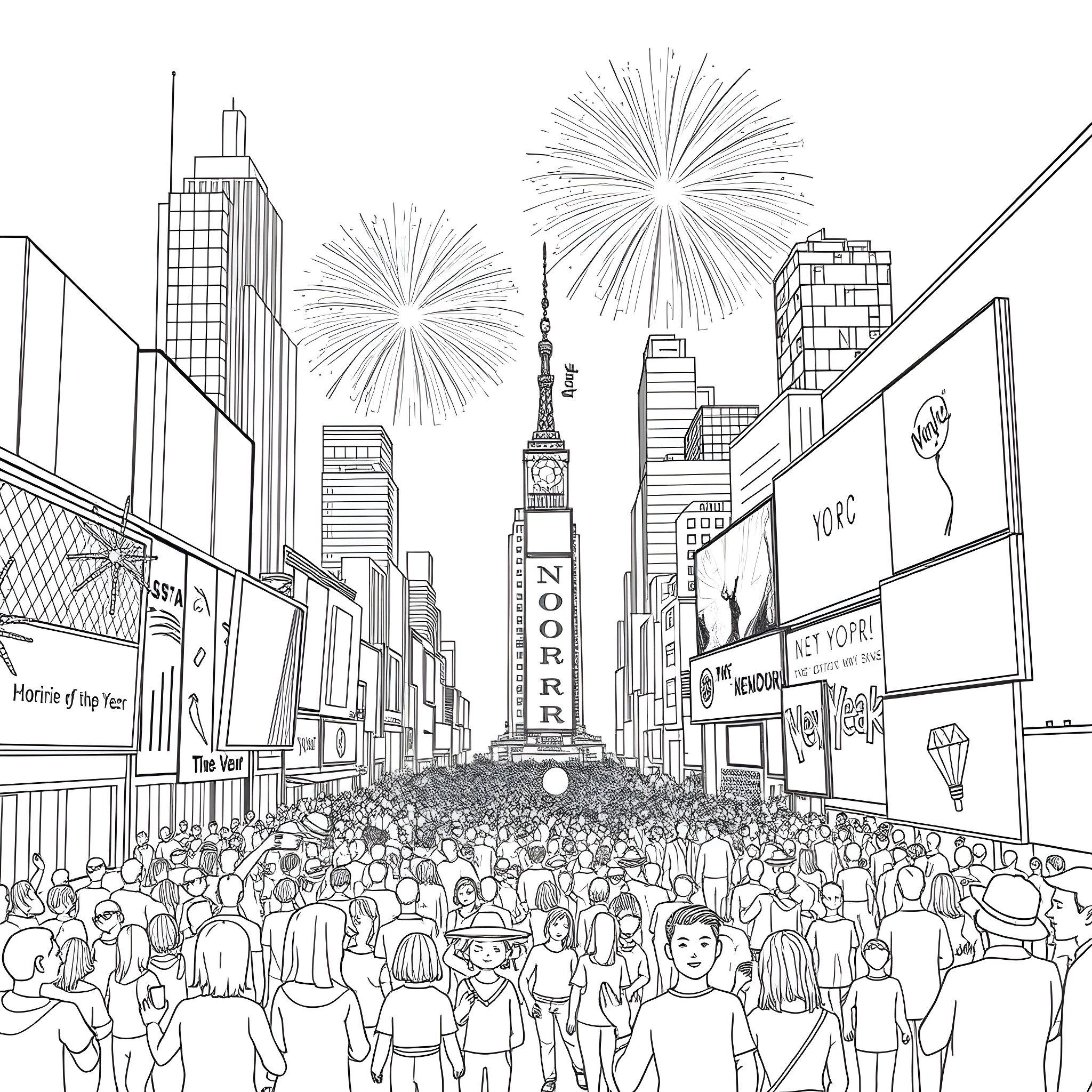 9 Best New Year Coloring Pages (Free Printable PDFs)