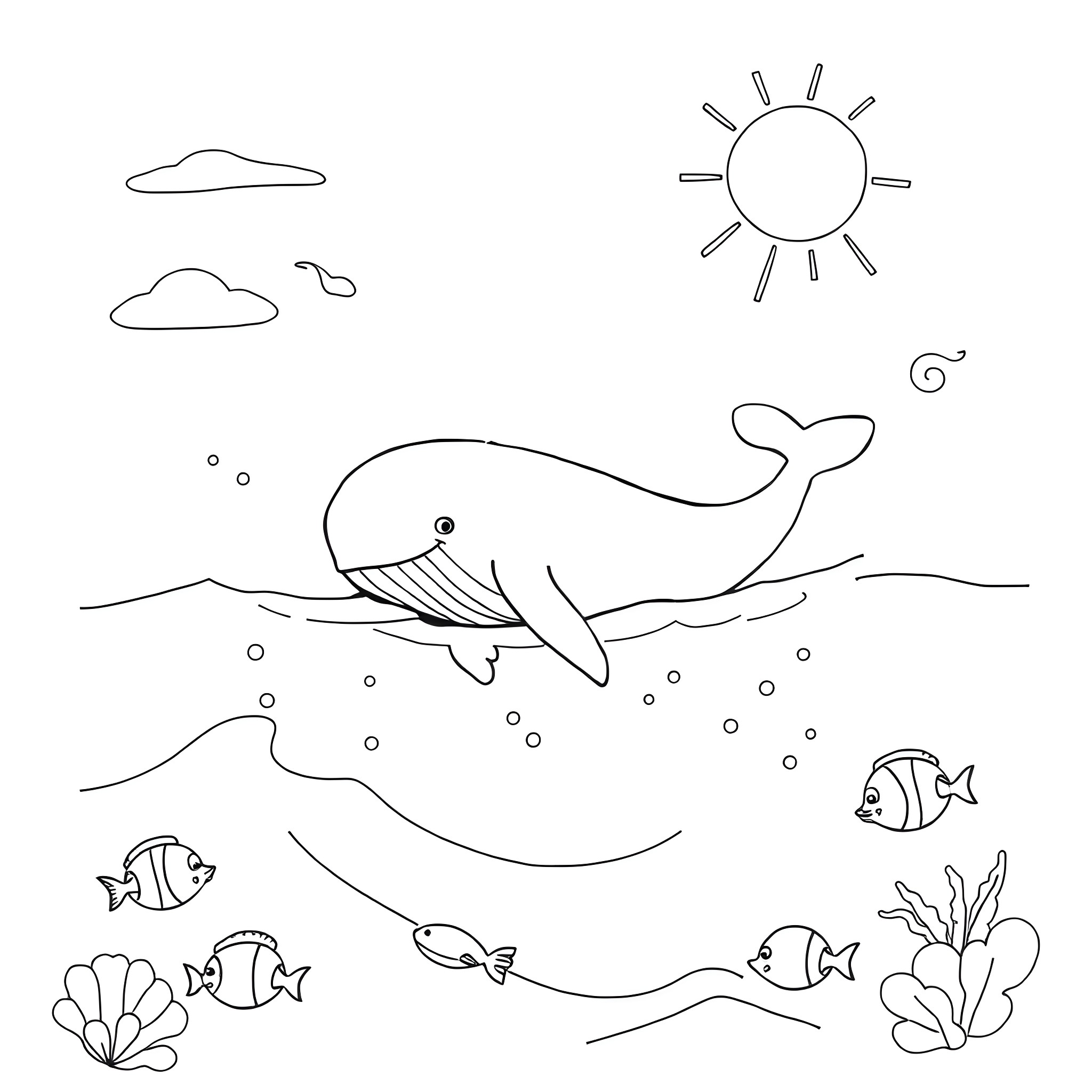 159 Best Whale Coloring Pages (Free Printable PDFs)