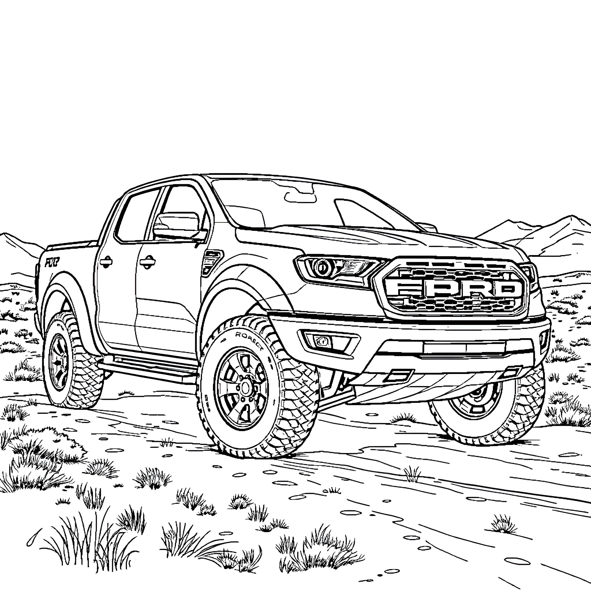 Best Ford Ranger Coloring Pages (Free Printable PDF)