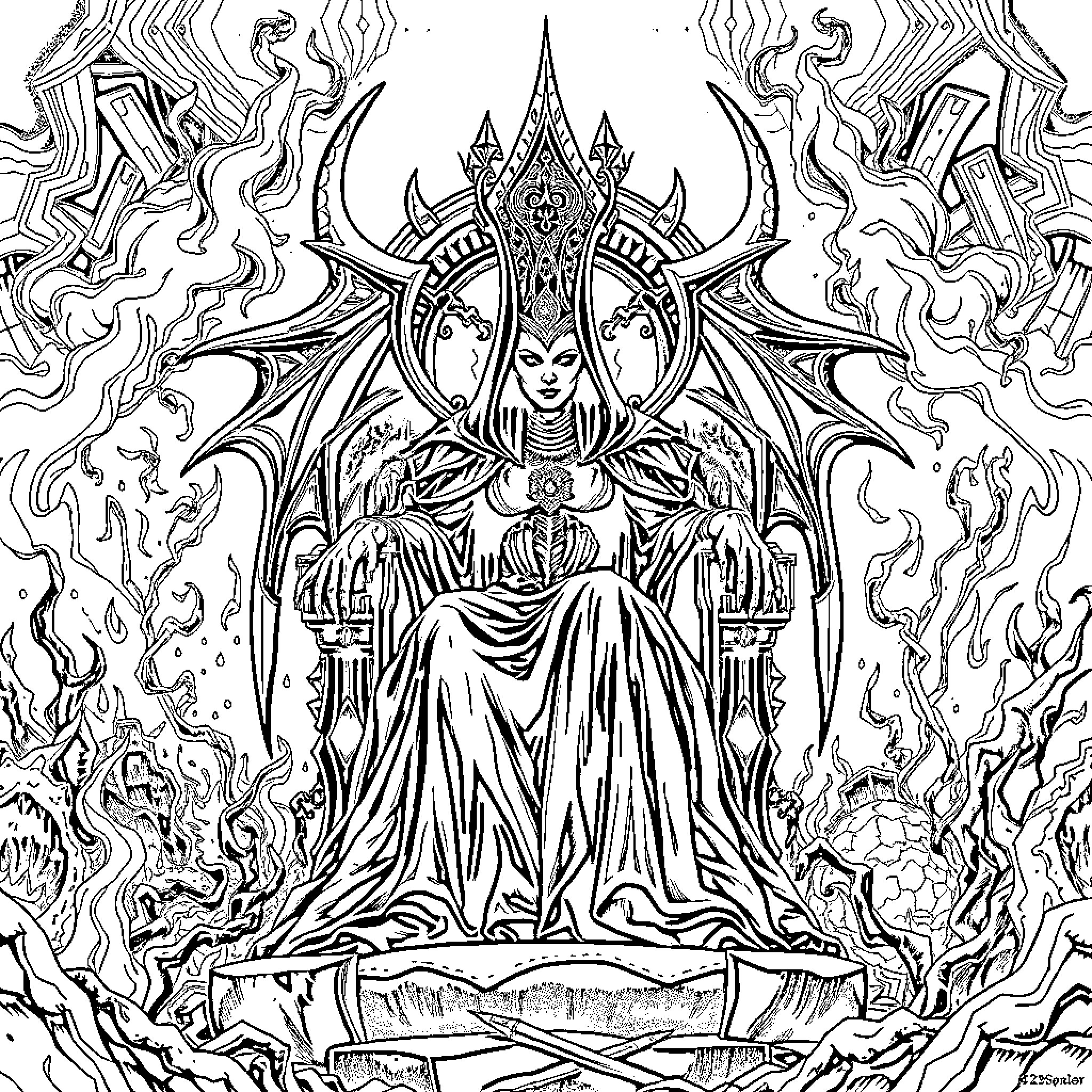 Best Death Queen Coloring Pages (Free Printable PDF)