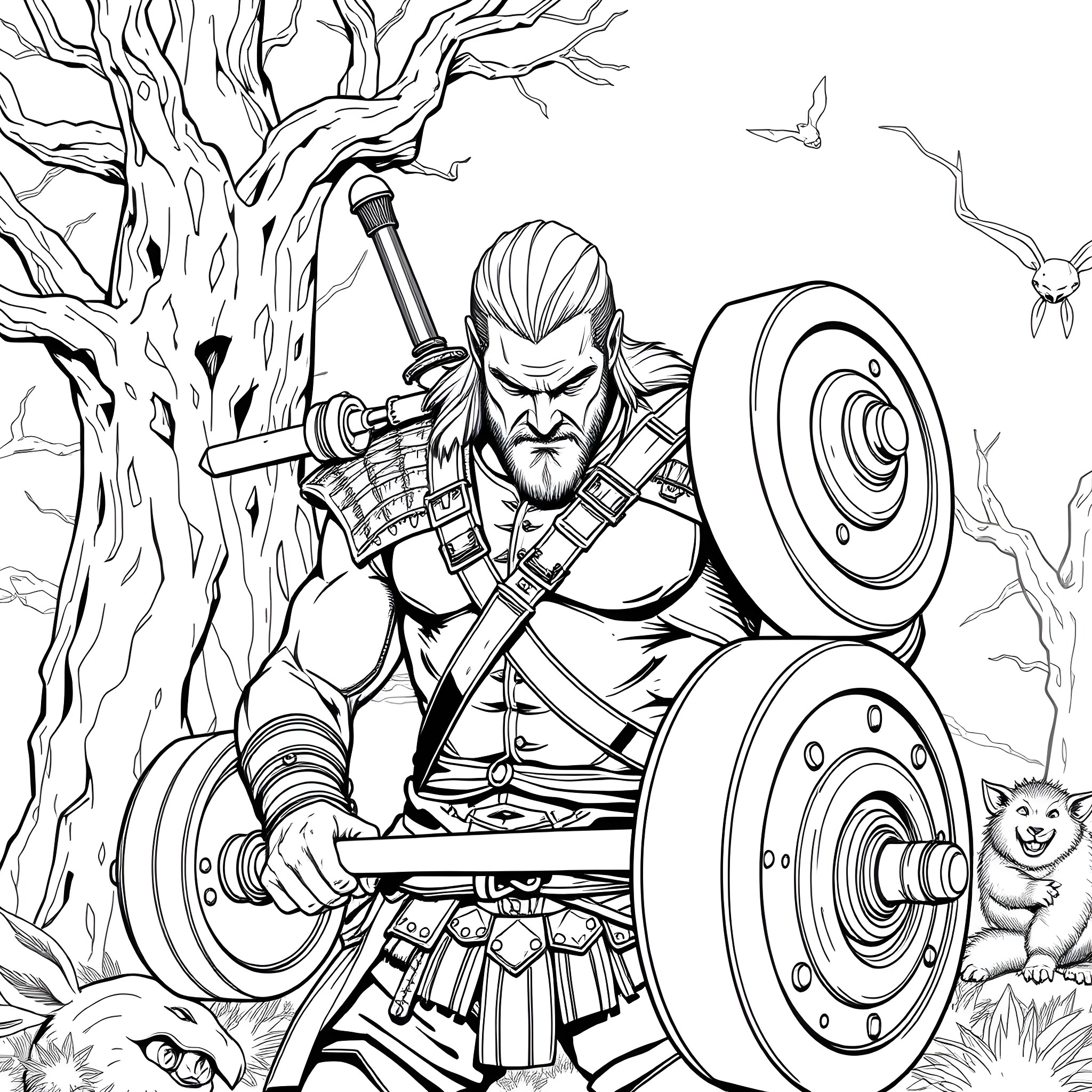 Best Witcher Coloring Pages (Free Printable PDF)