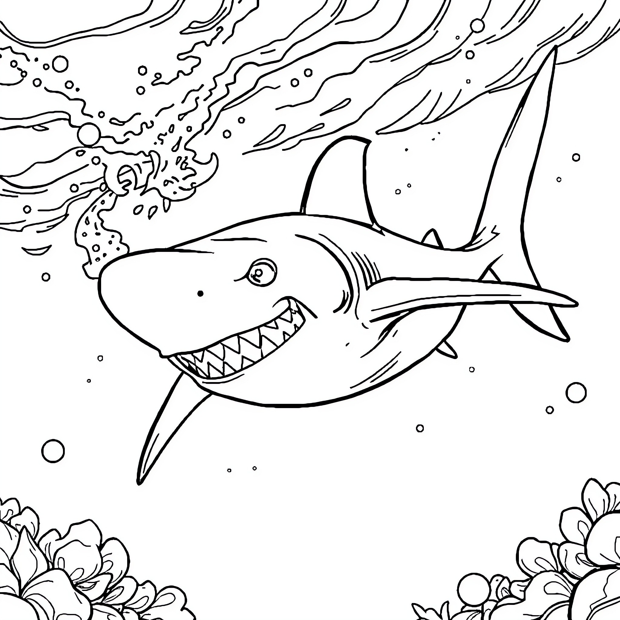 Best Ninja Shark Coloring Pages (Free Printable PDF)