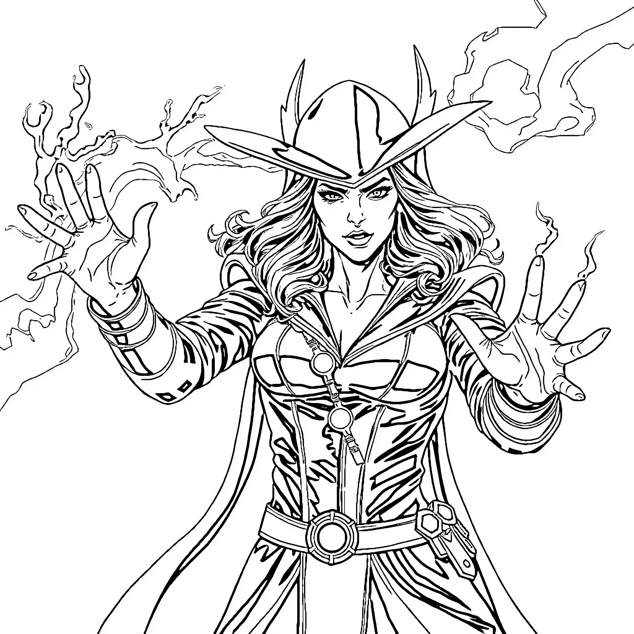 Best Scarlet Witch Coloring Pages (Free Printable PDF)