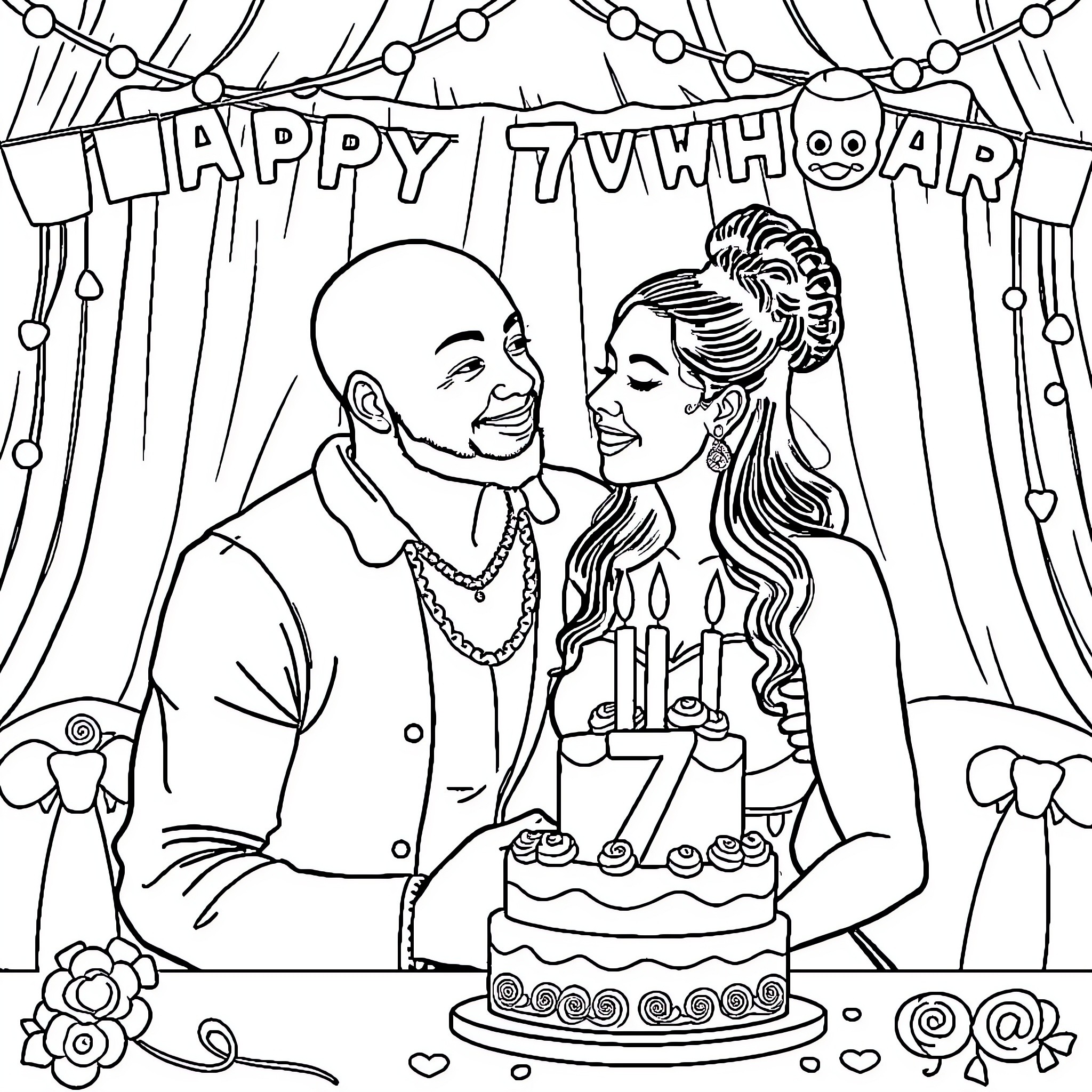 Best Anniversary Coloring Pages (Free Printable PDF)