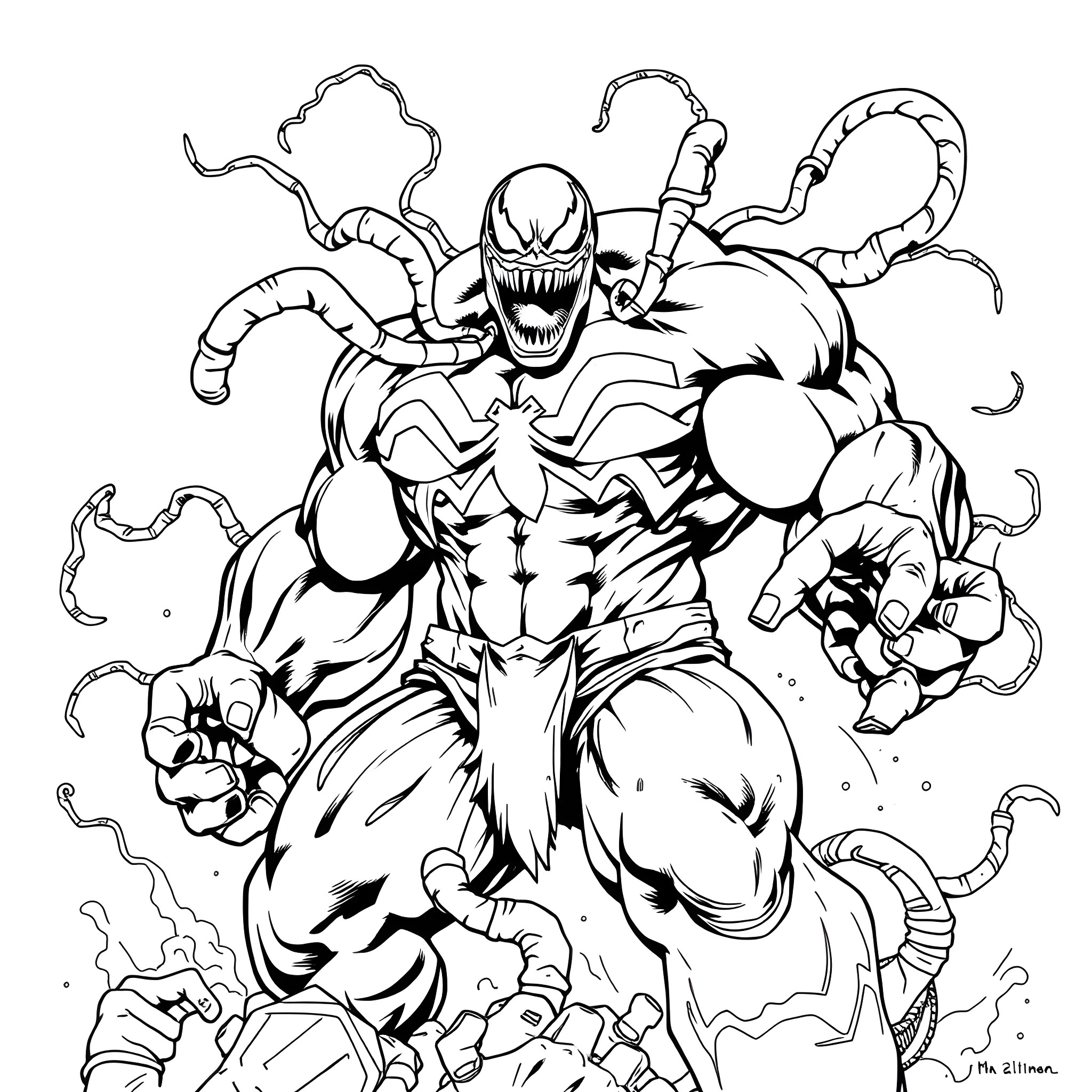 1 Best Venom Hulk Coloring Pages (Free Printable PDFs)