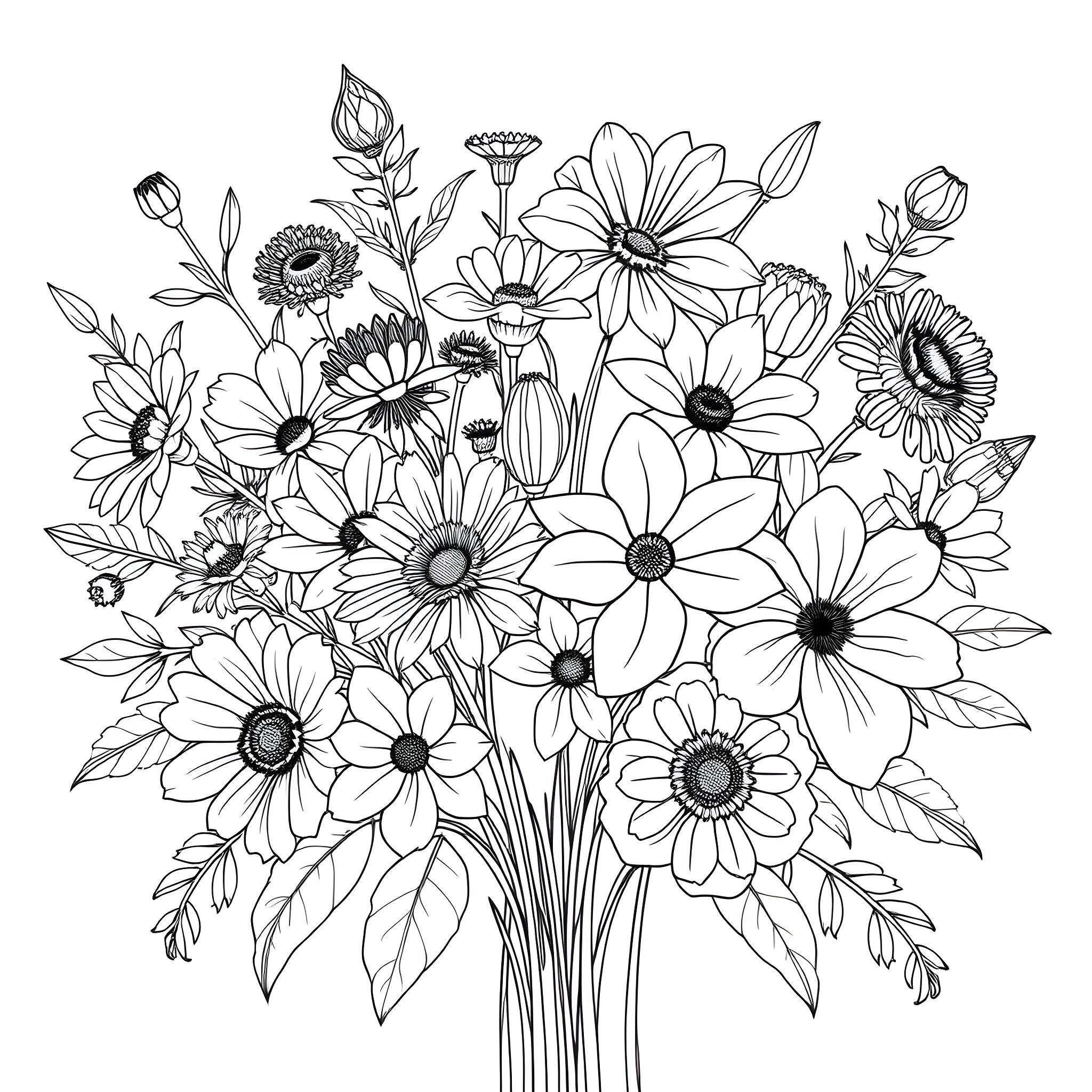 82 Best Flower Coloring Pages (Free Printable PDFs)