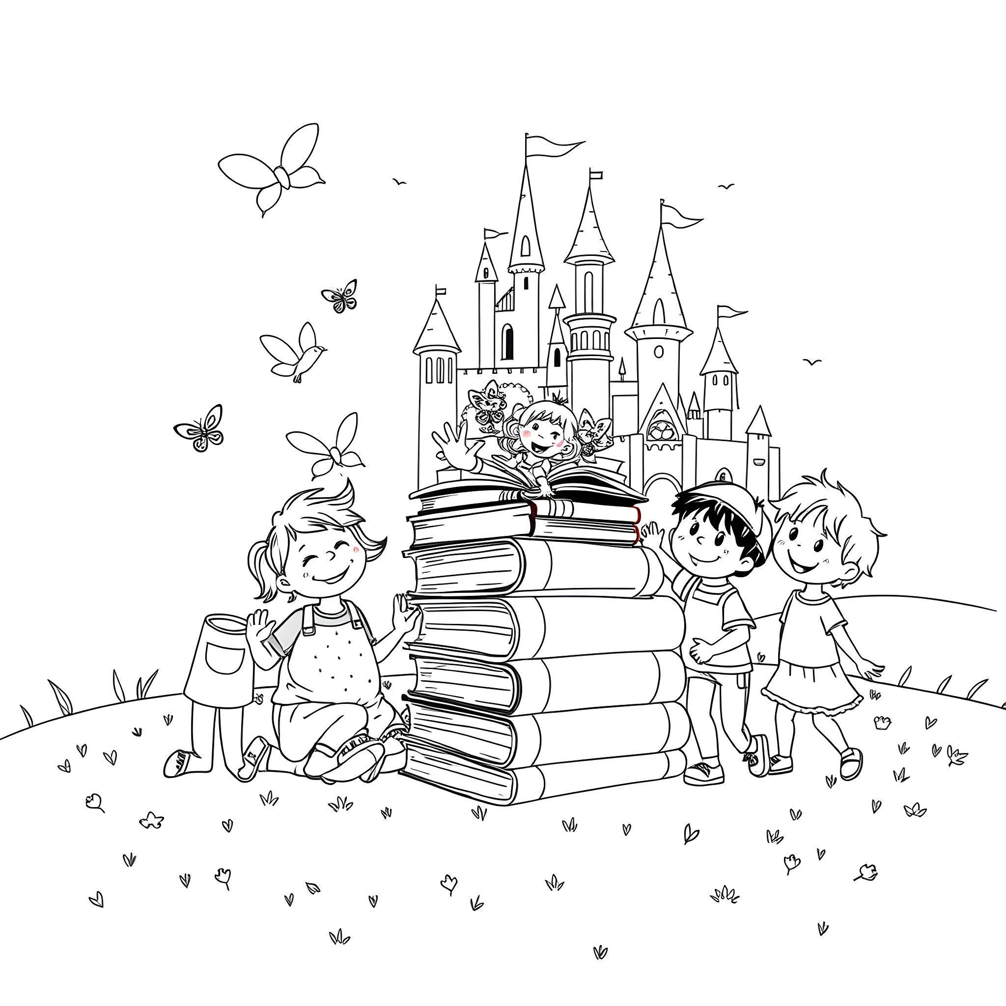 Best Book Coloring Pages (Free Printable PDF)