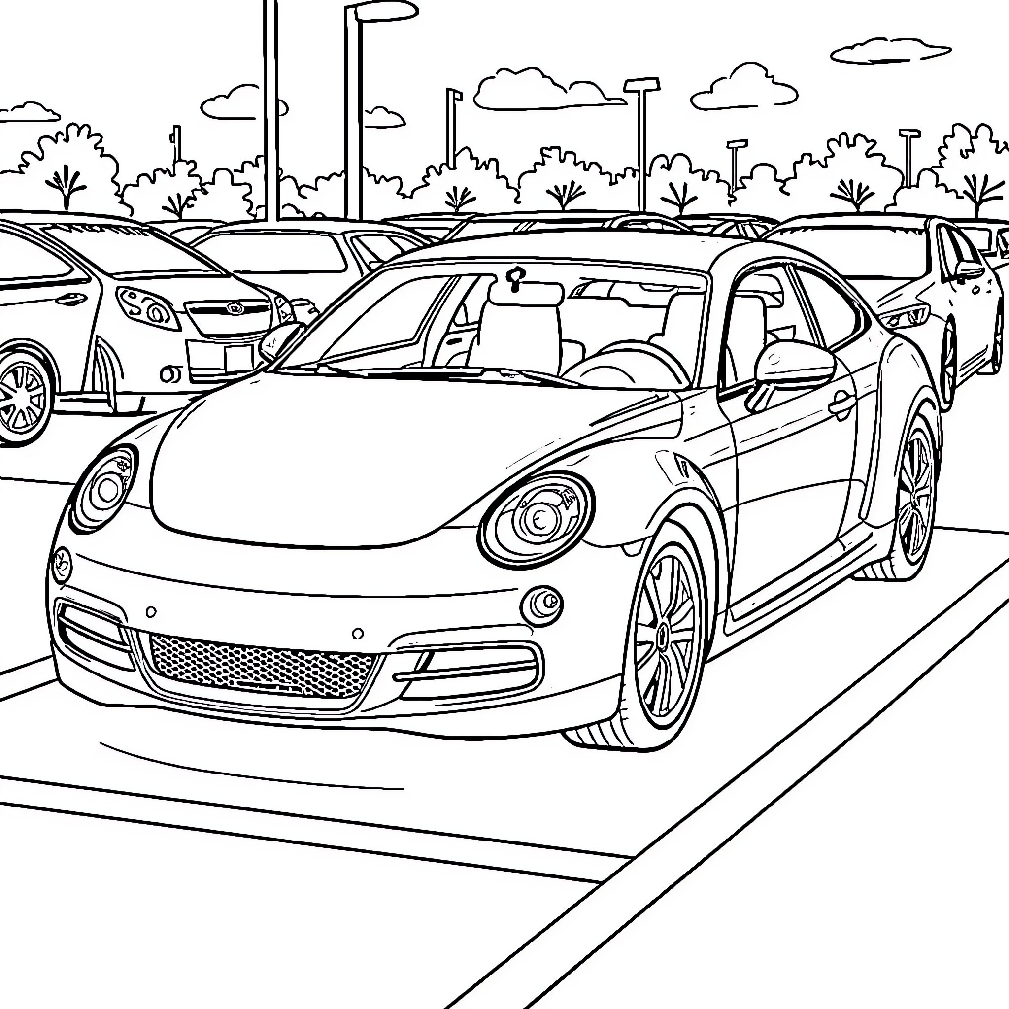 1166 Best Car Coloring Pages (Free Printable PDFs)