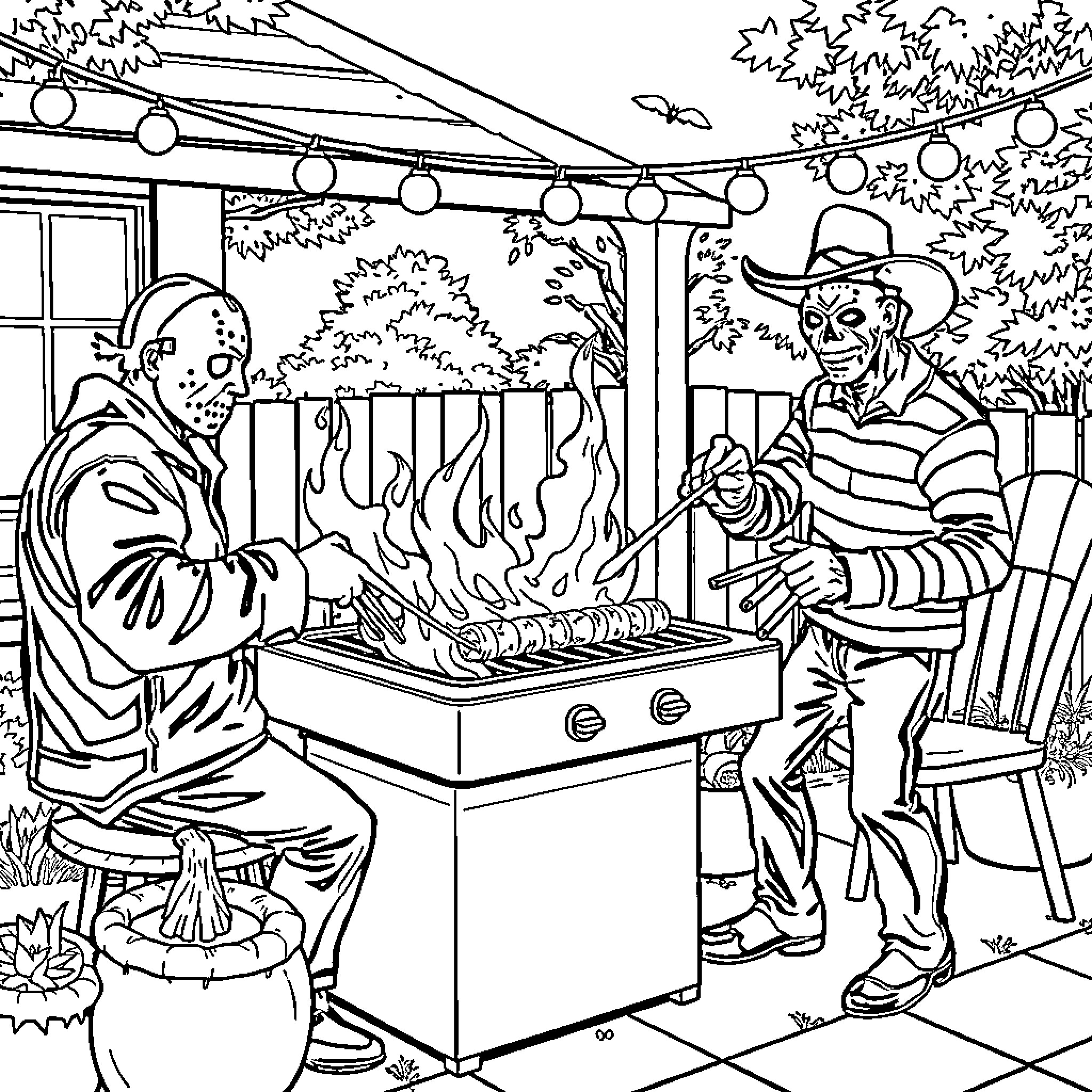 Best Horror Characters Coloring Pages (Free Printable PDF)
