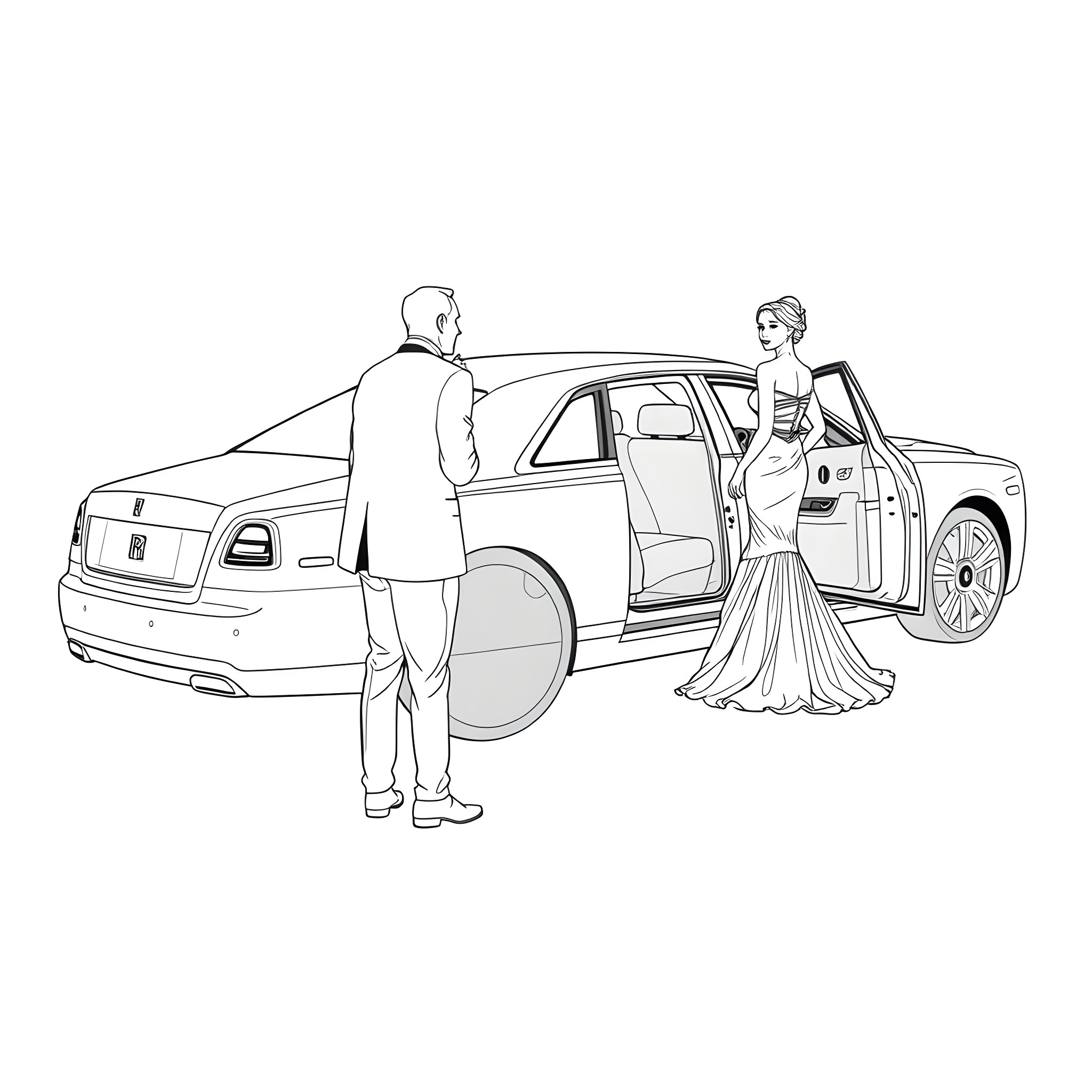 Best Rolls Royce Coloring Pages (Free Printable PDF)