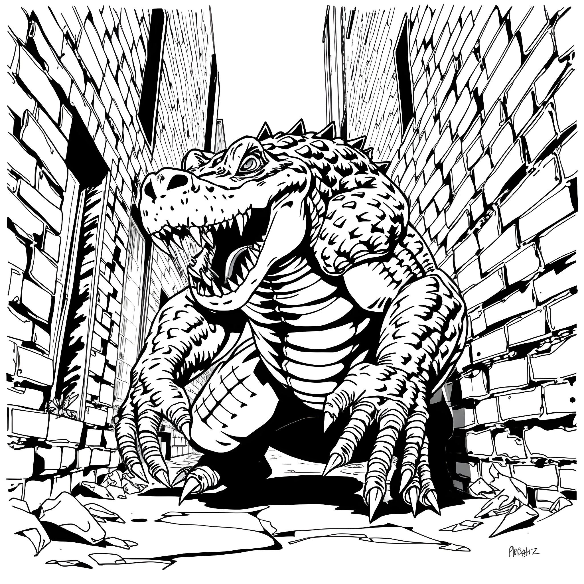 47 Best Killer Croc Coloring Pages (Free Printable PDFs)