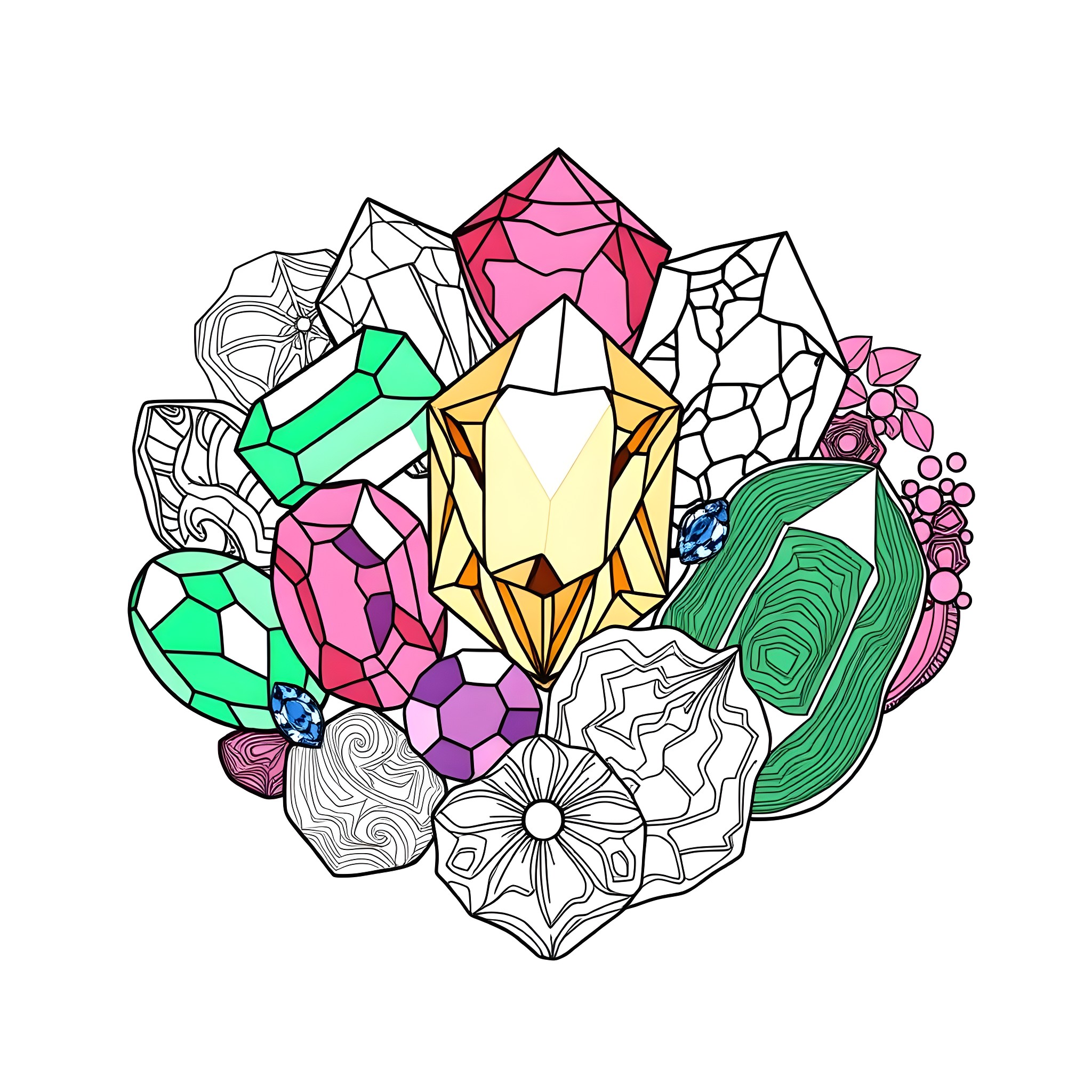 Best Stone Coloring Pages (Free Printable PDF)