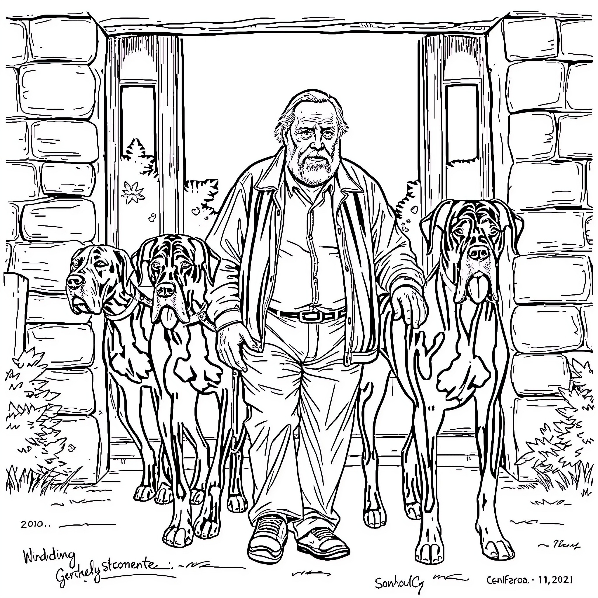 Best Old Man Coloring Pages (Free Printable PDF)