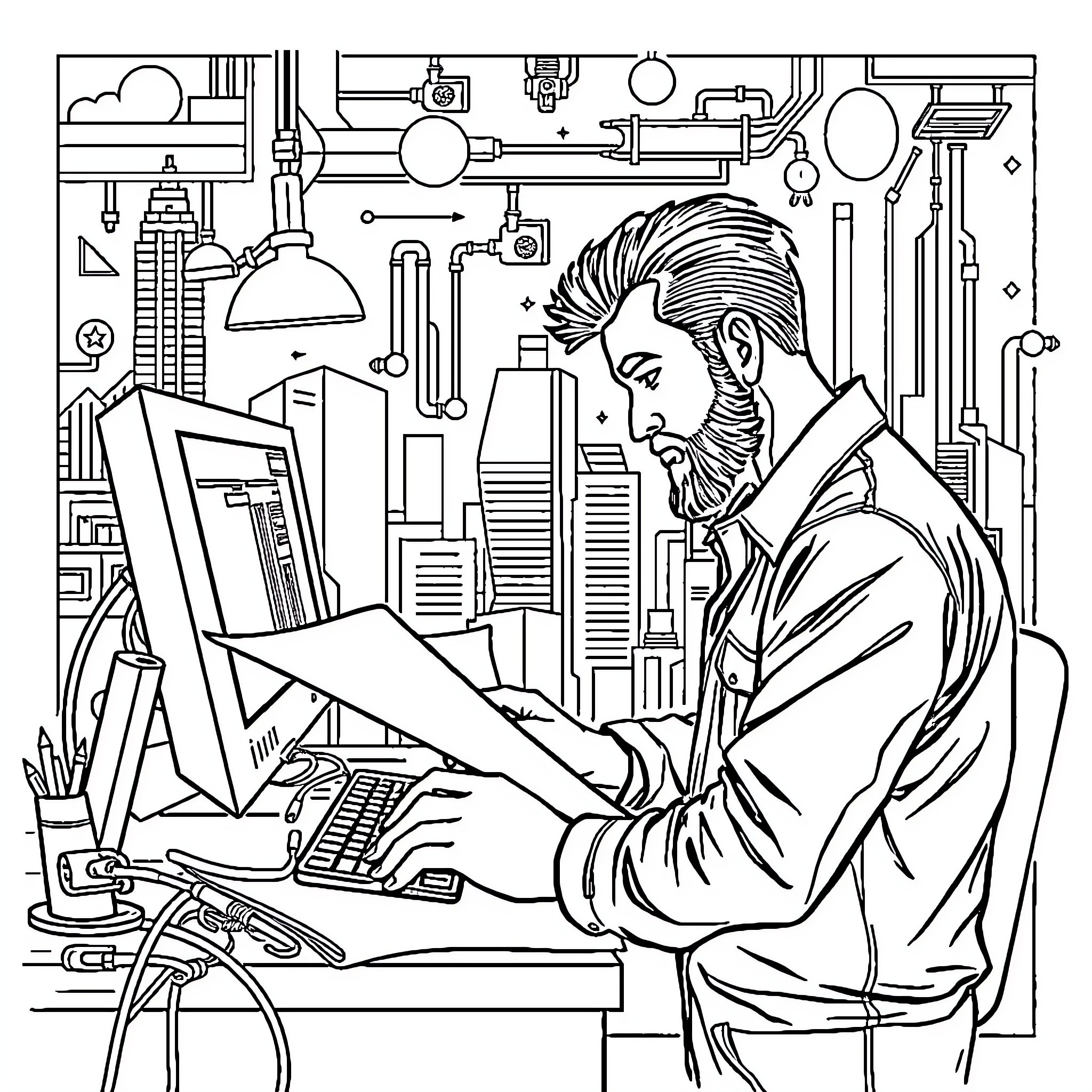 Best Engineer Coloring Pages (Free Printable PDF)