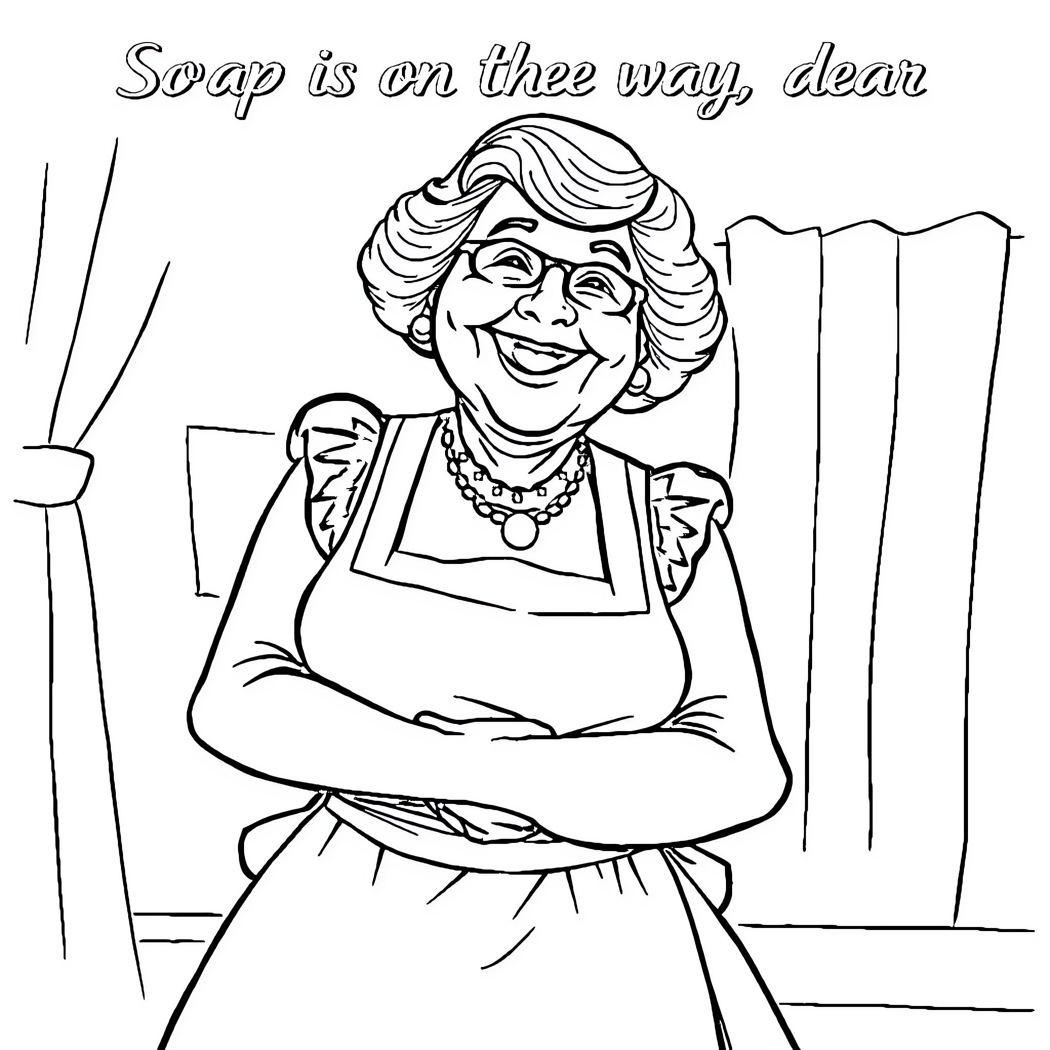 4 Best Mrs. Doubtfire Coloring Pages (Free Printable PDFs)