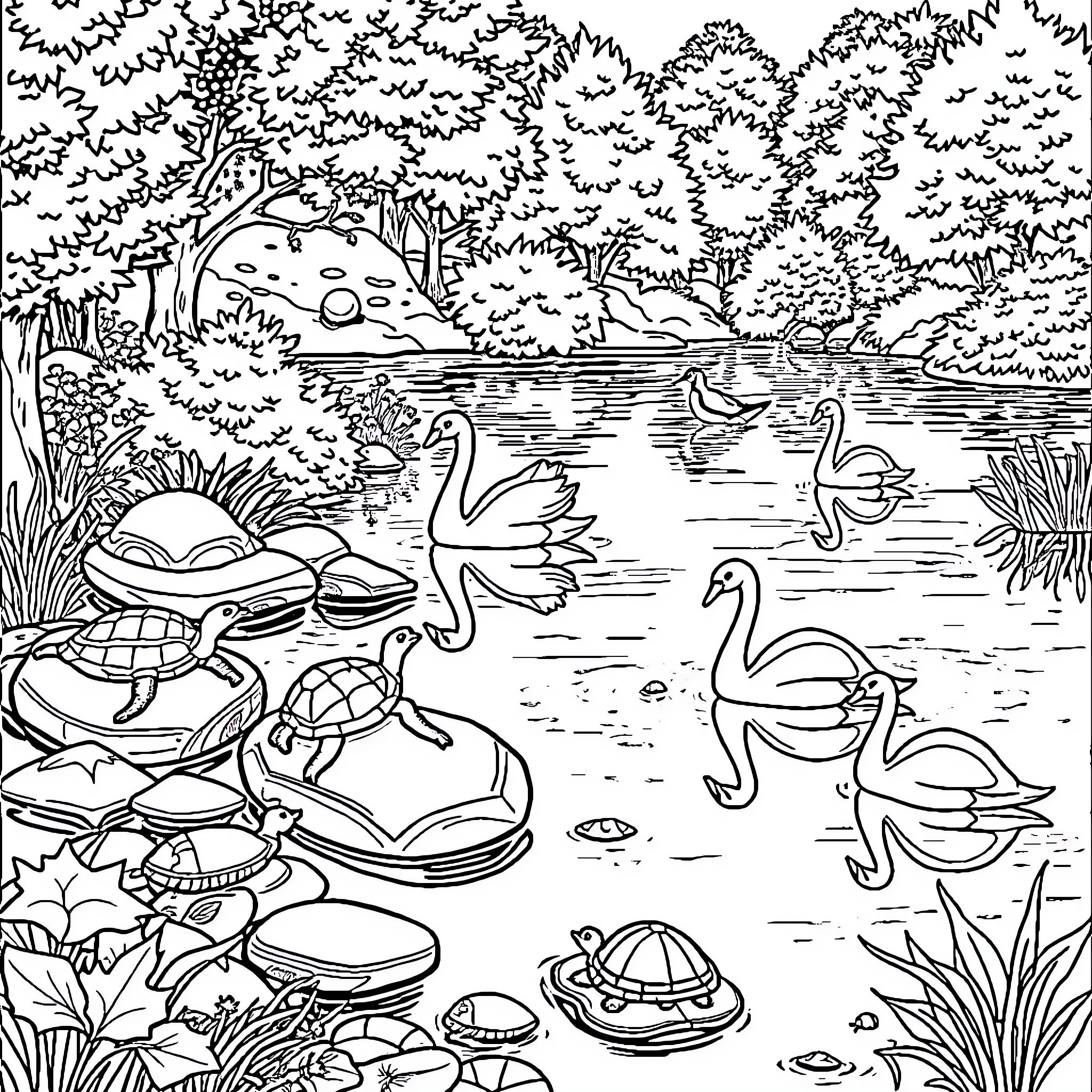 Best Pond Coloring Pages (Free Printable PDF)