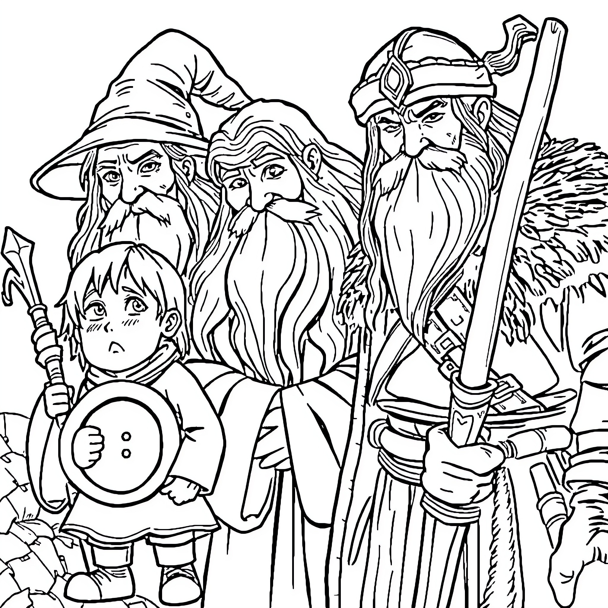 Best Hobbit Characters Coloring Pages (Free Printable PDF)