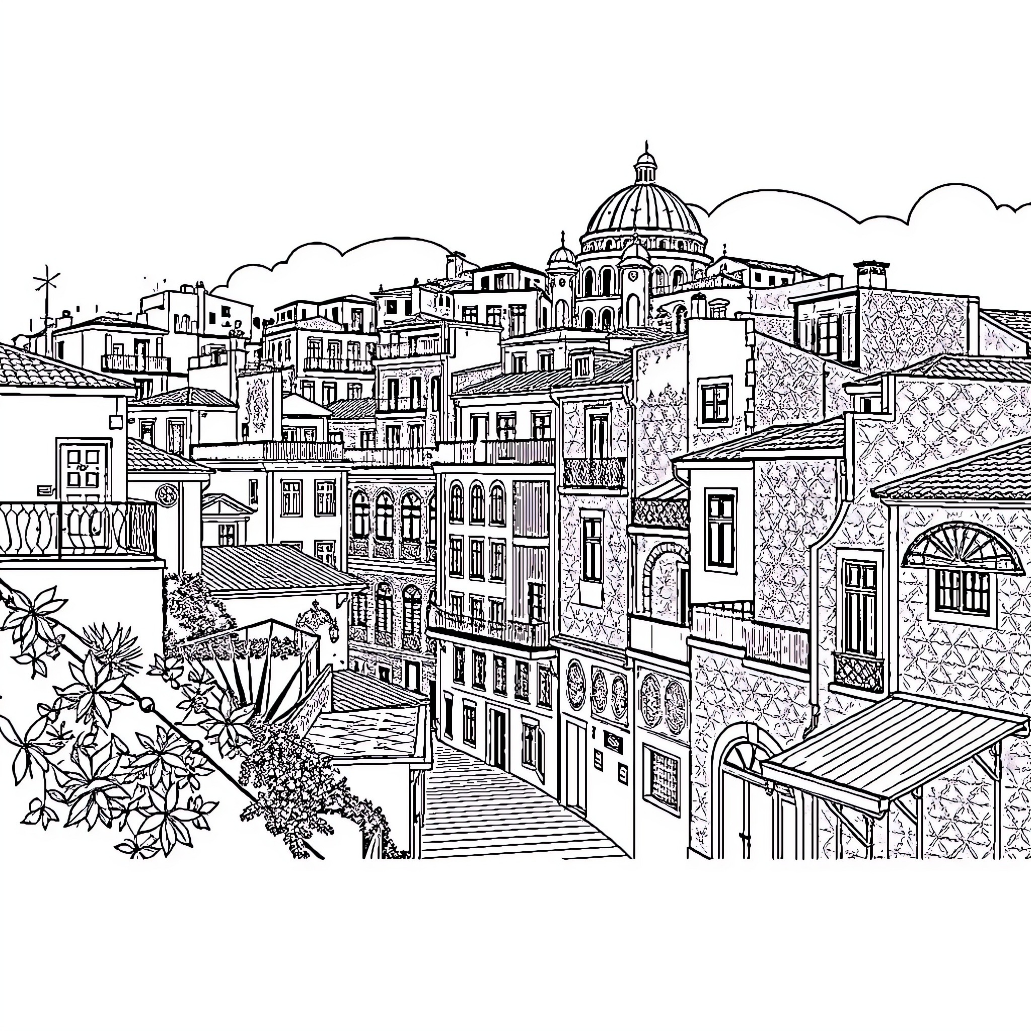Best City Coloring Pages (Free Printable PDF)