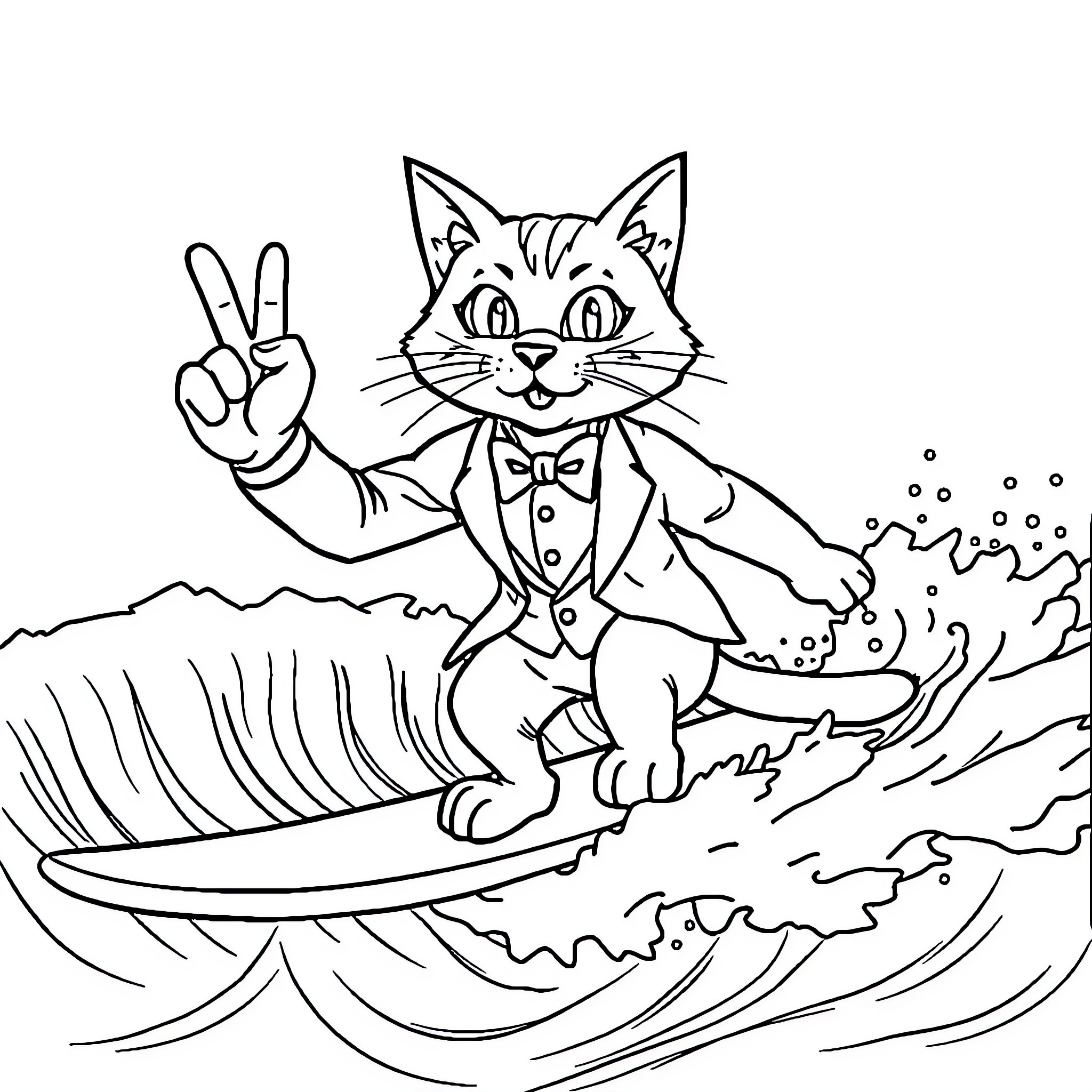 Best Tuxedo Cat Coloring Pages (Free Printable PDF)
