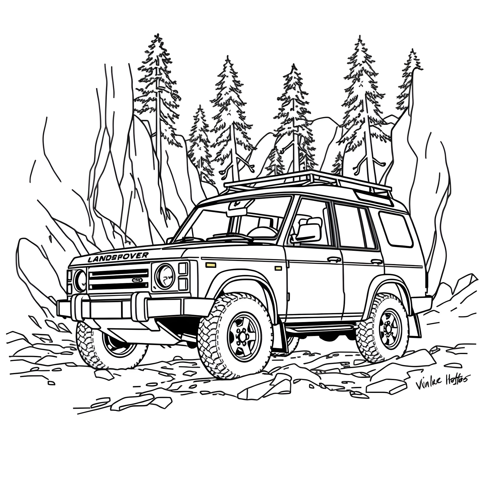 Best Land Rover Coloring Pages (Free Printable PDF)