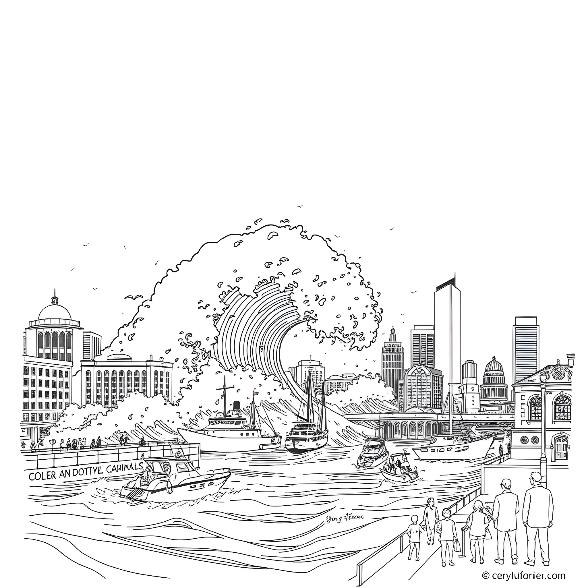 10 Best Tsunami Coloring Pages (Free Printable PDFs)