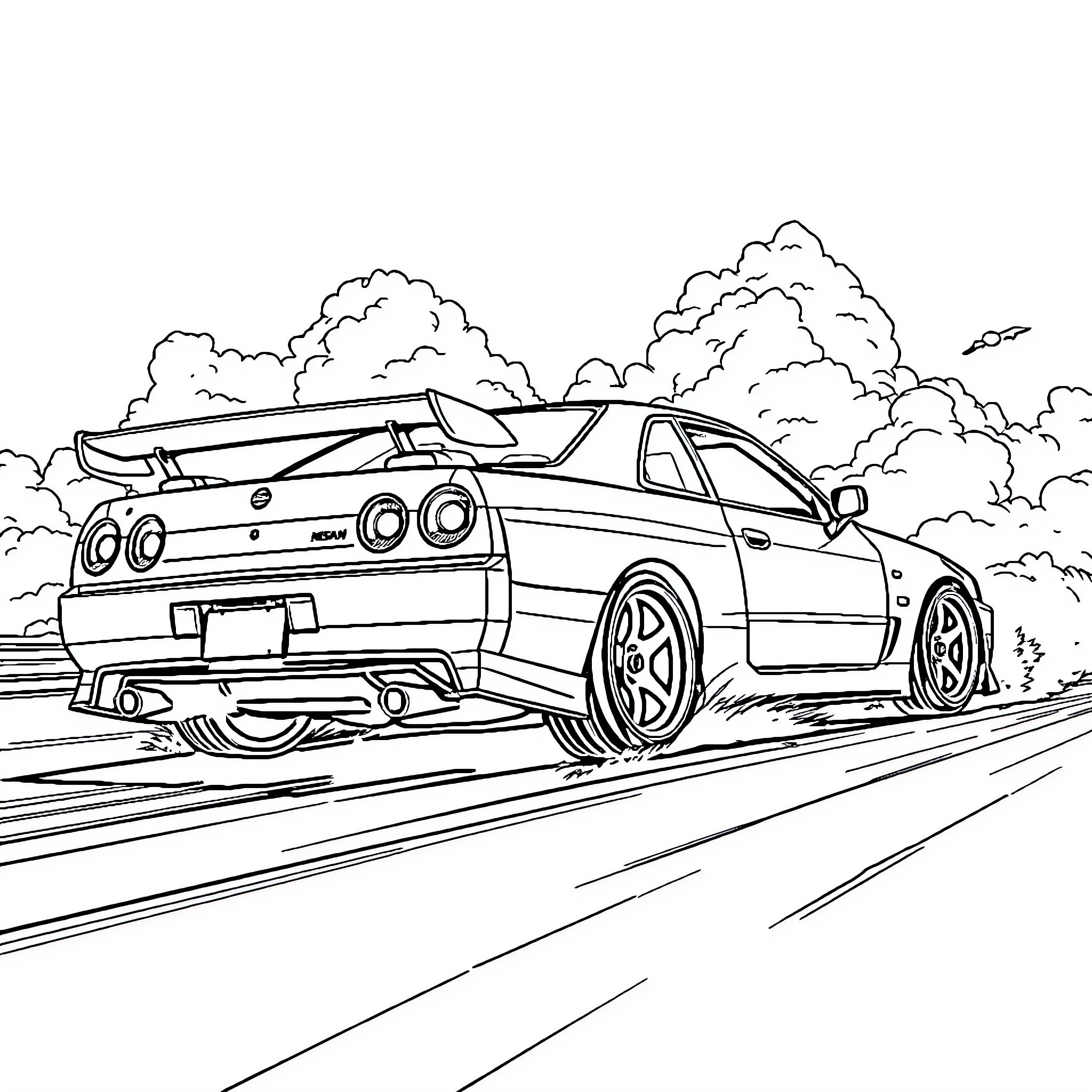 Best Nissan Skyline Coloring Pages (Free Printable PDF)