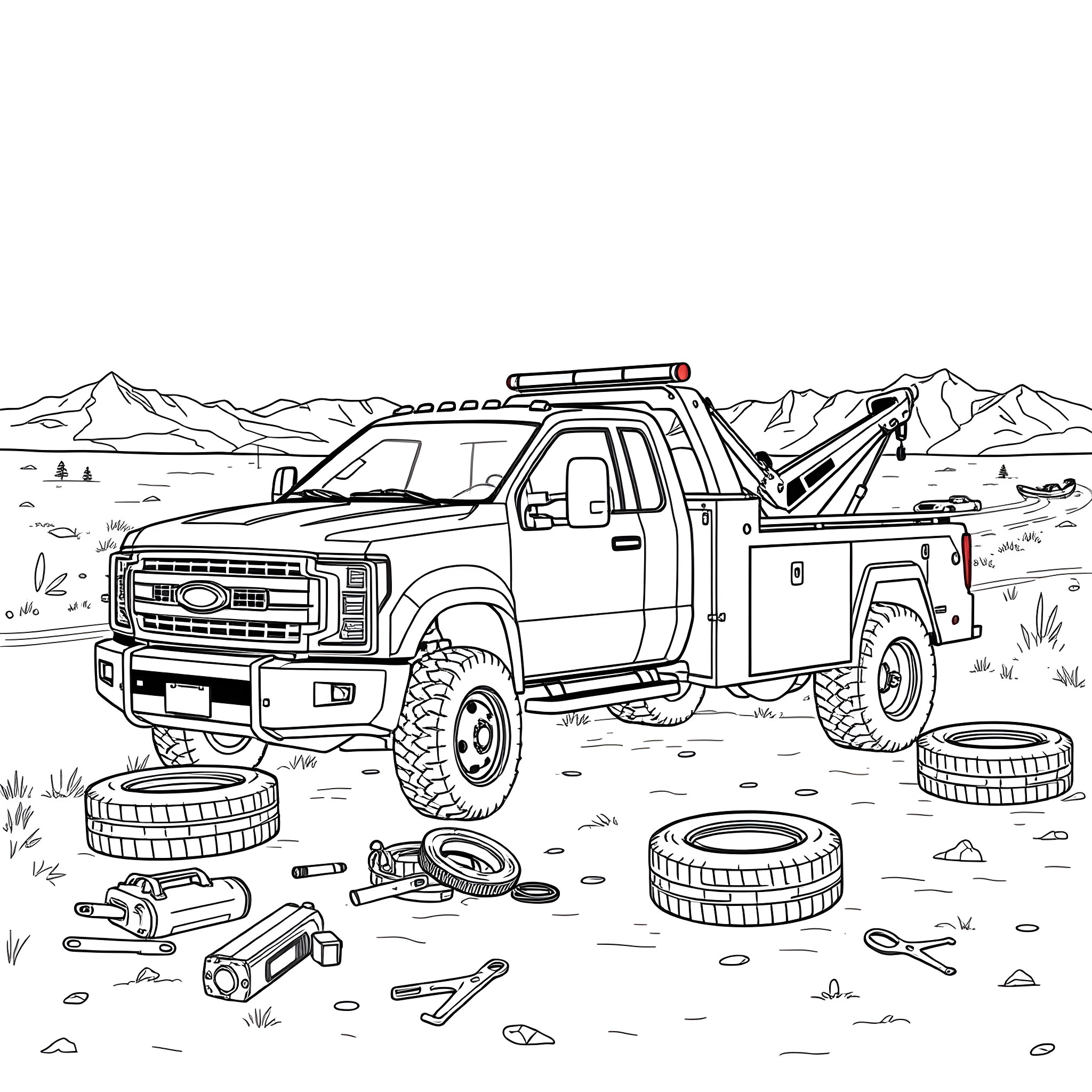 54 Best Wrecker Coloring Pages (Free Printable PDFs)
