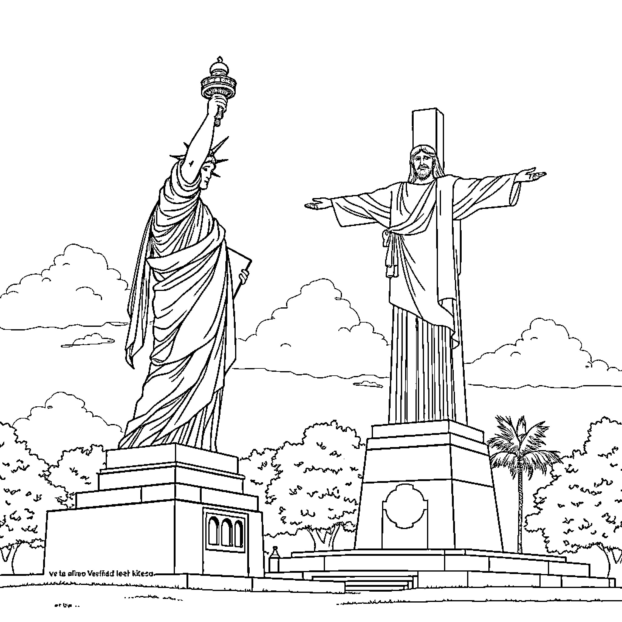 Best Statue Coloring Pages (Free Printable PDF)
