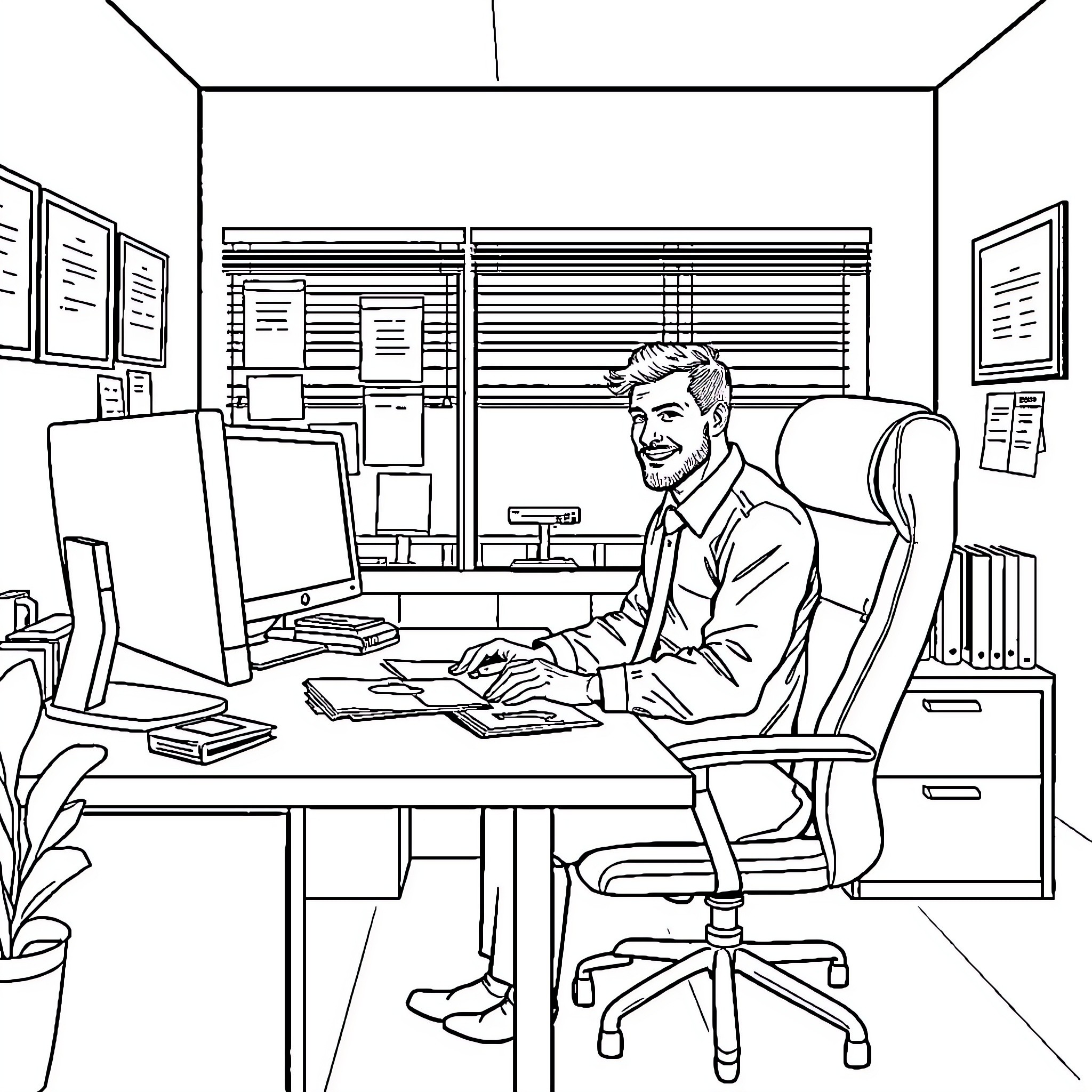 Best Insurance Man Coloring Pages (Free Printable PDF)