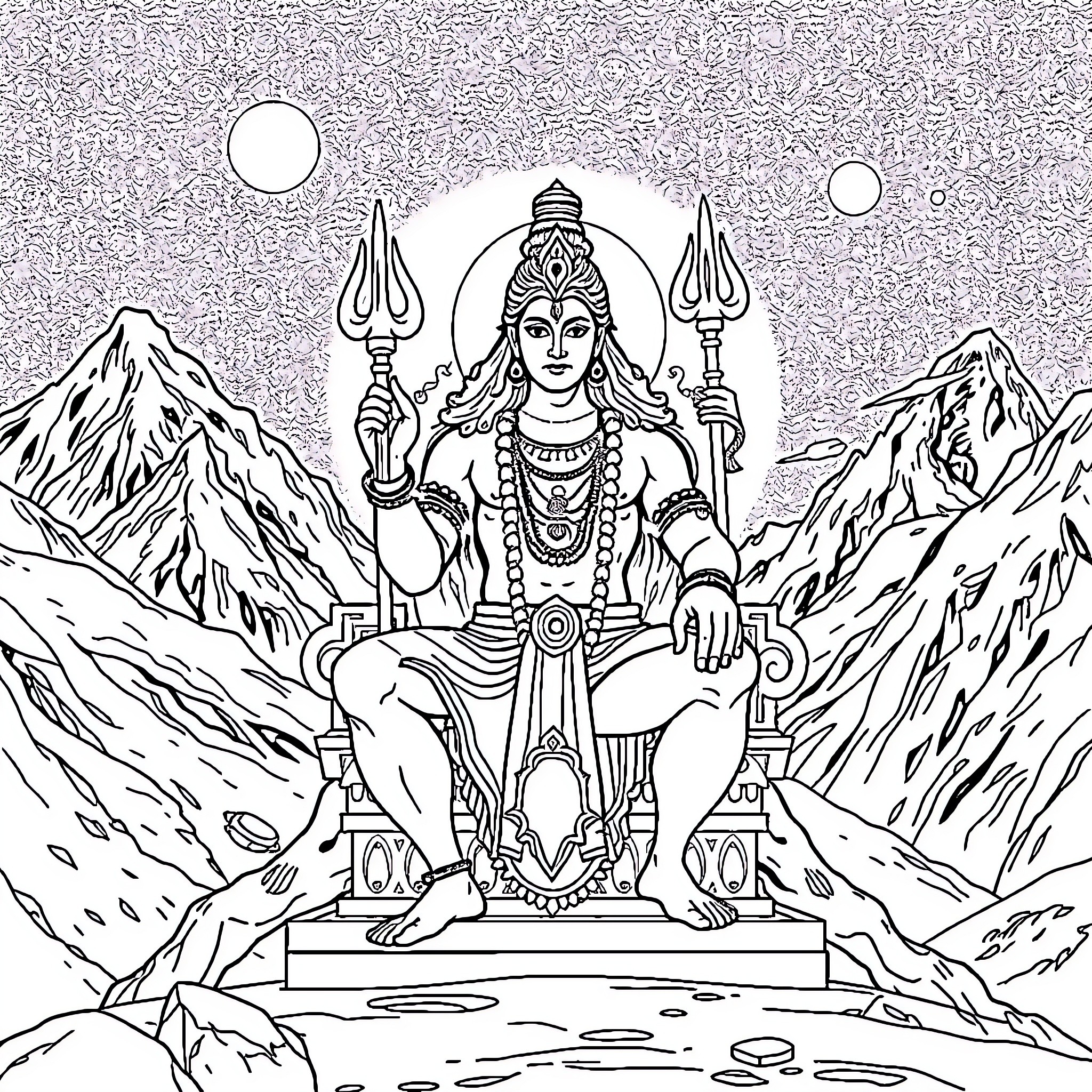 Best Mahadev Coloring Pages (Free Printable PDF)